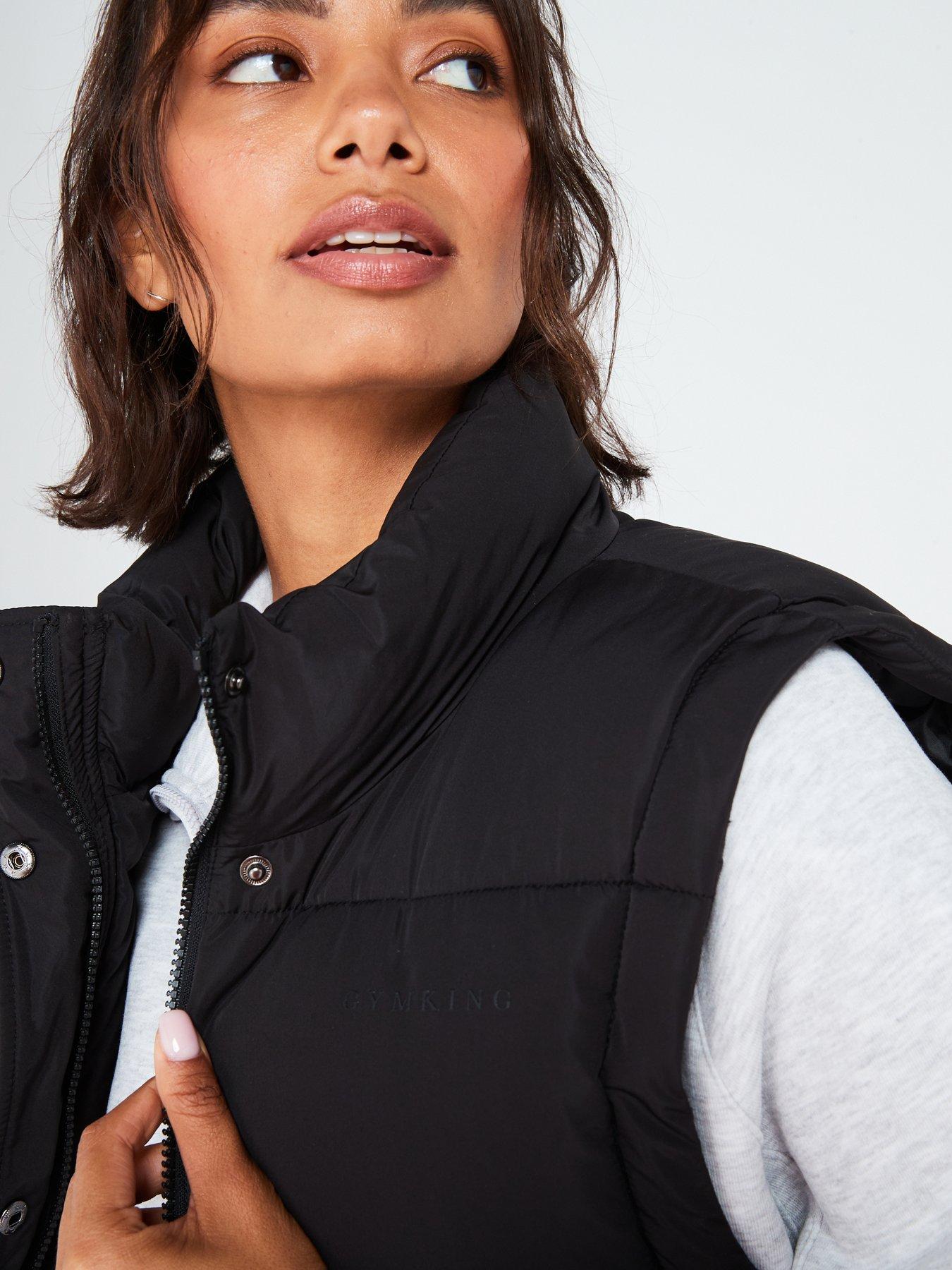 Gym King Womens Longline Gilet - Black | Very