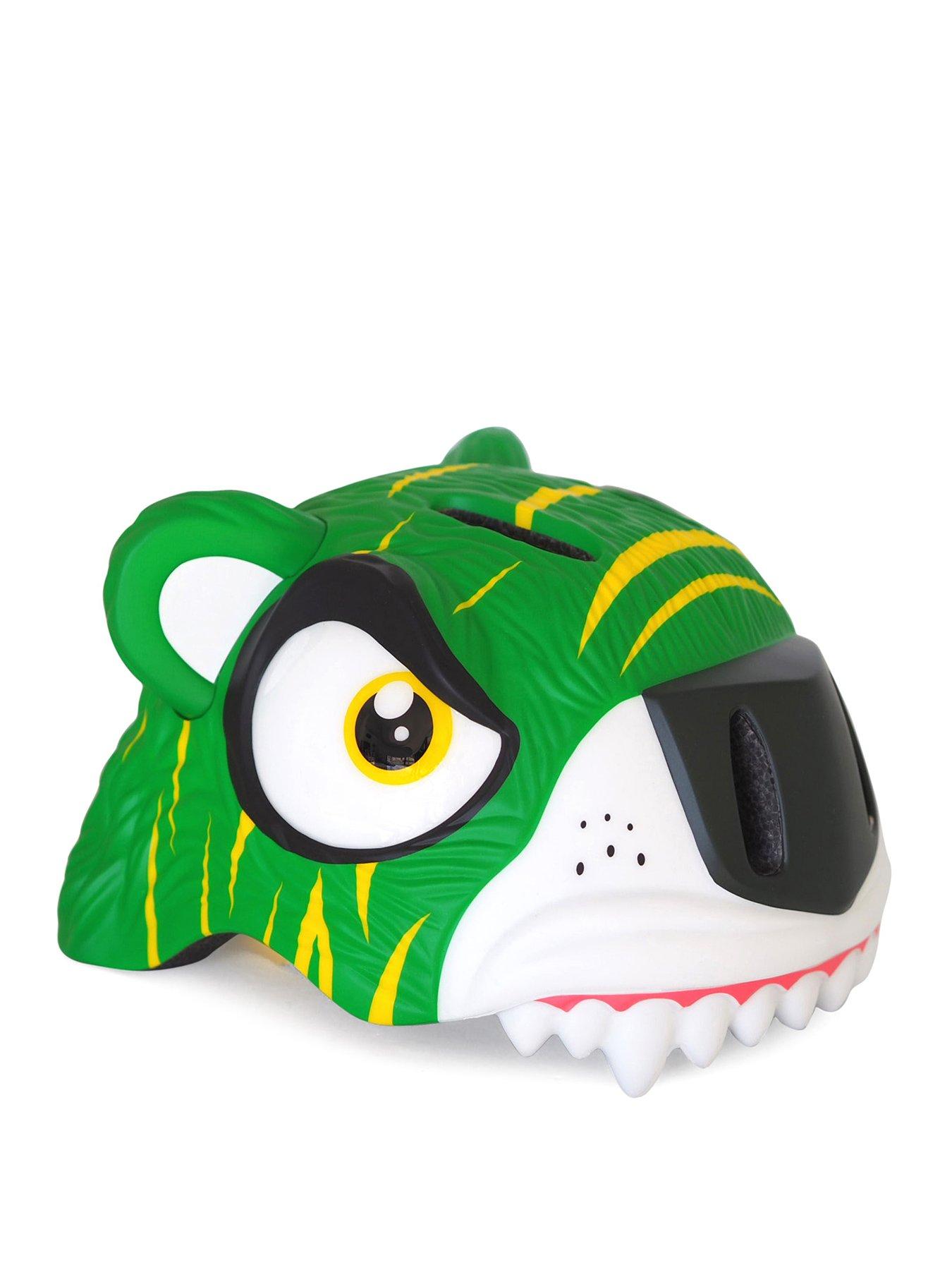 Crazy Safety Animal Kids Helmet - Green Tiger | Very.co.uk