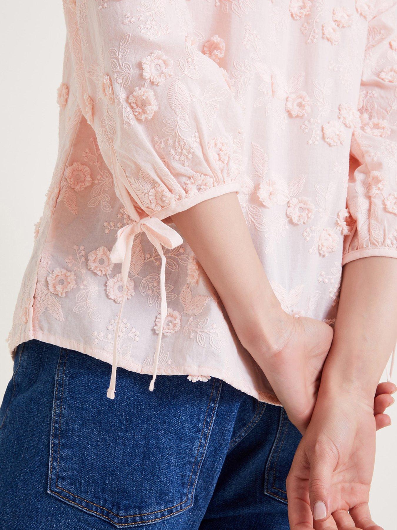 Monsoon Ivy Floral Embroidered Top | Very