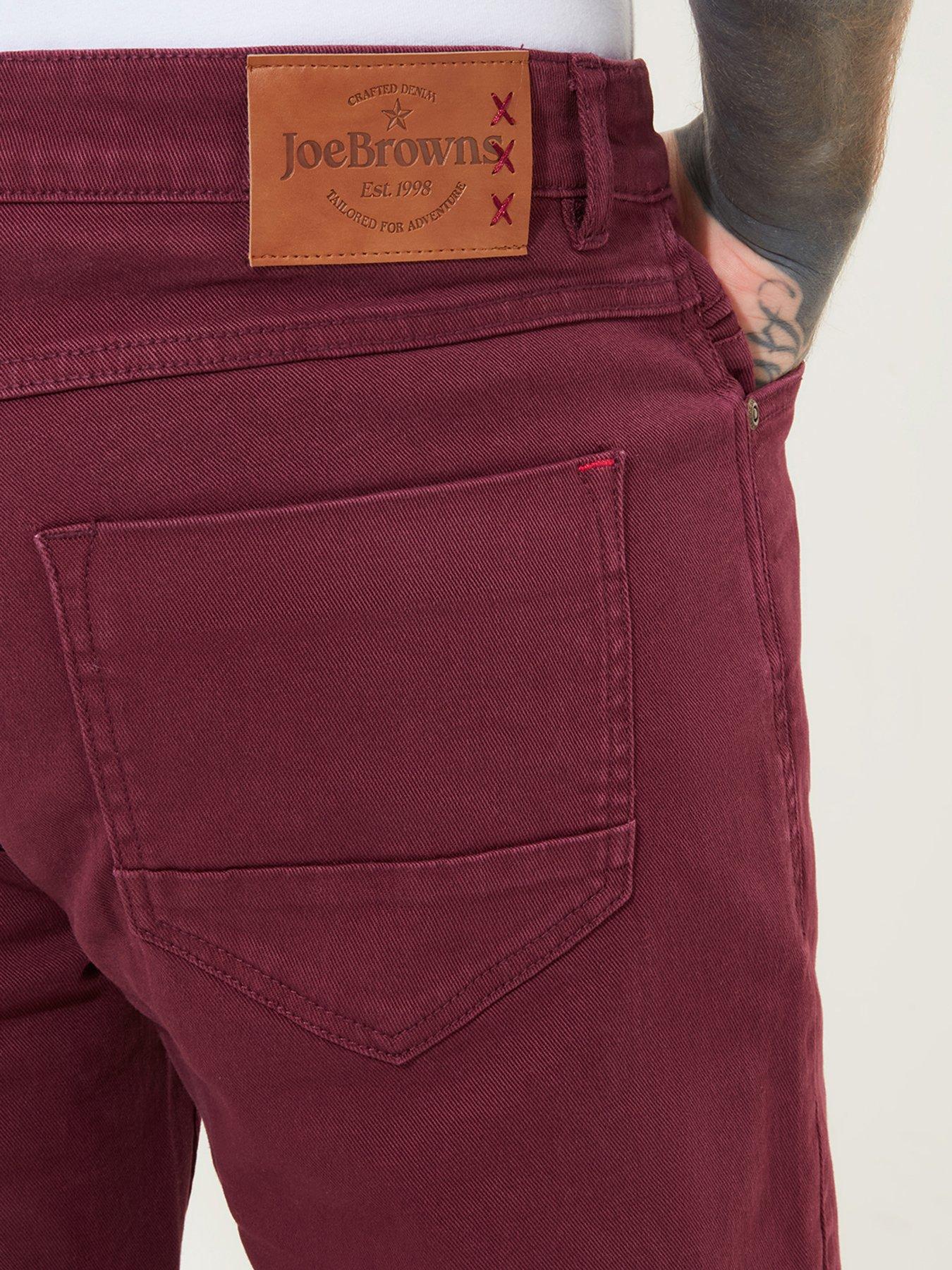 Joe Browns Right Track Straight Fit Jeans - Red | Very