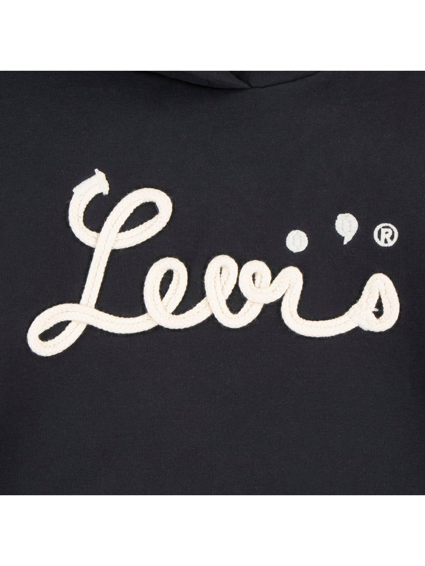 Levis Girls Levis Script Sweatshirt Dress Black Very