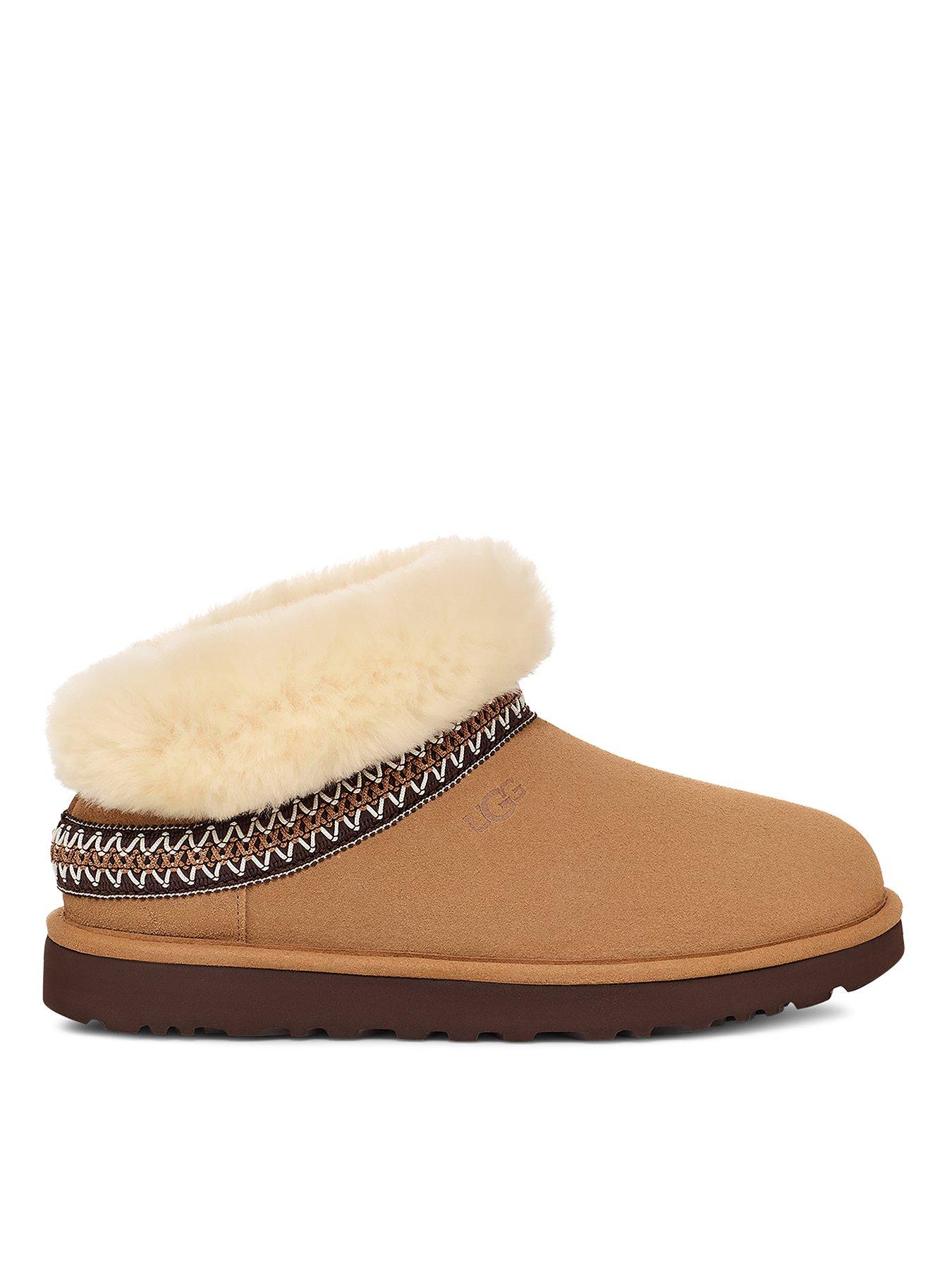 UGG Womens Classic Mini Crescent Boot - Chestnut | Very