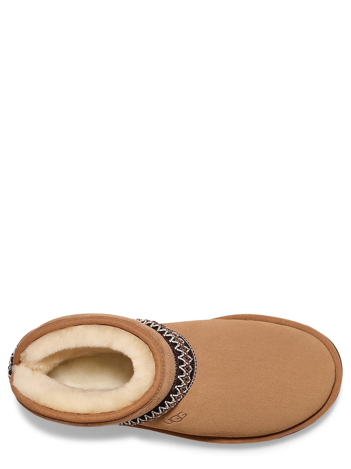 UGG Womens Classic Mini Crescent Boot - Chestnut | Very
