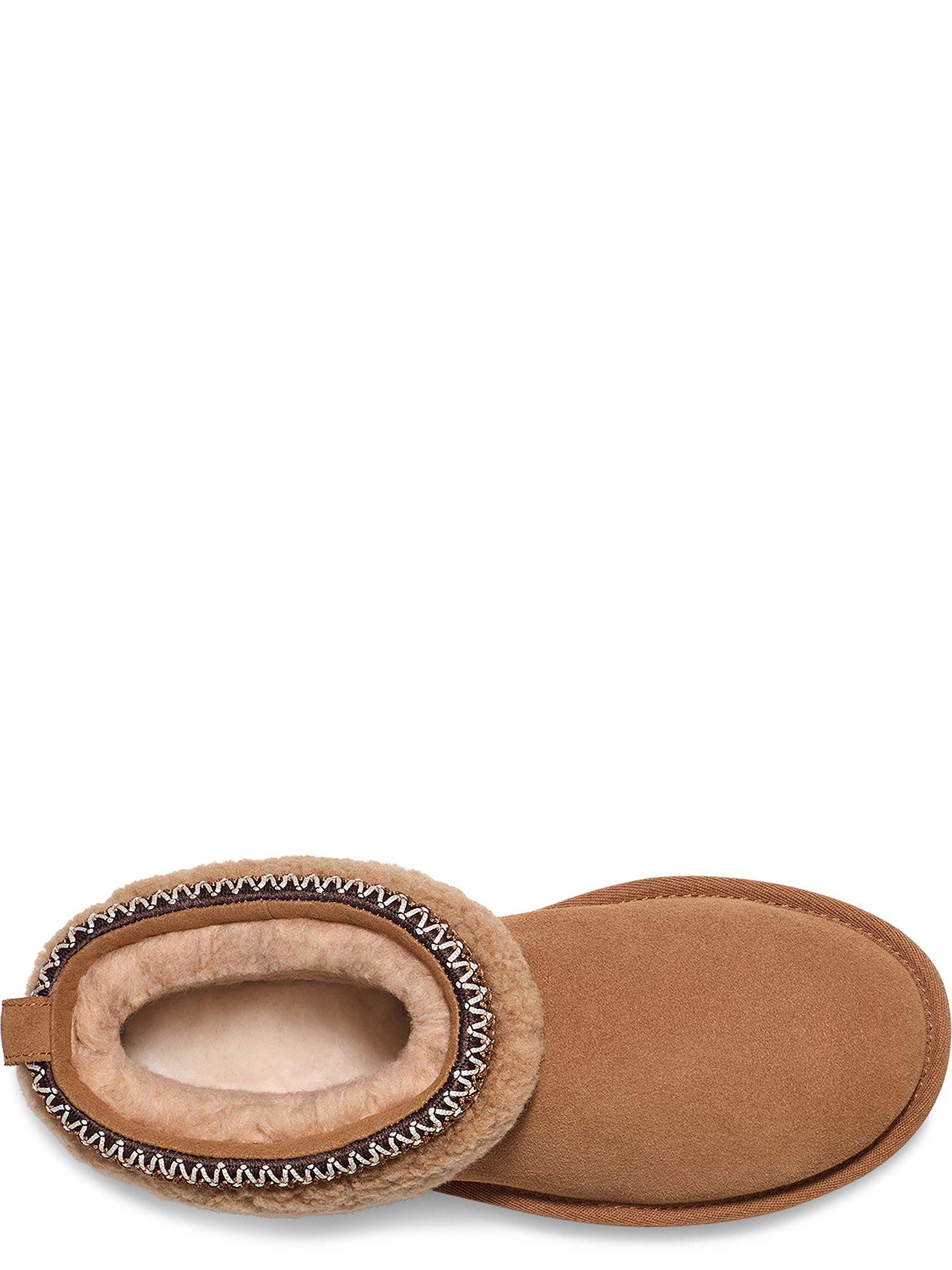 UGG Womens Classic Ultra Mini Maxi Curly Boots - Chestnut | Very