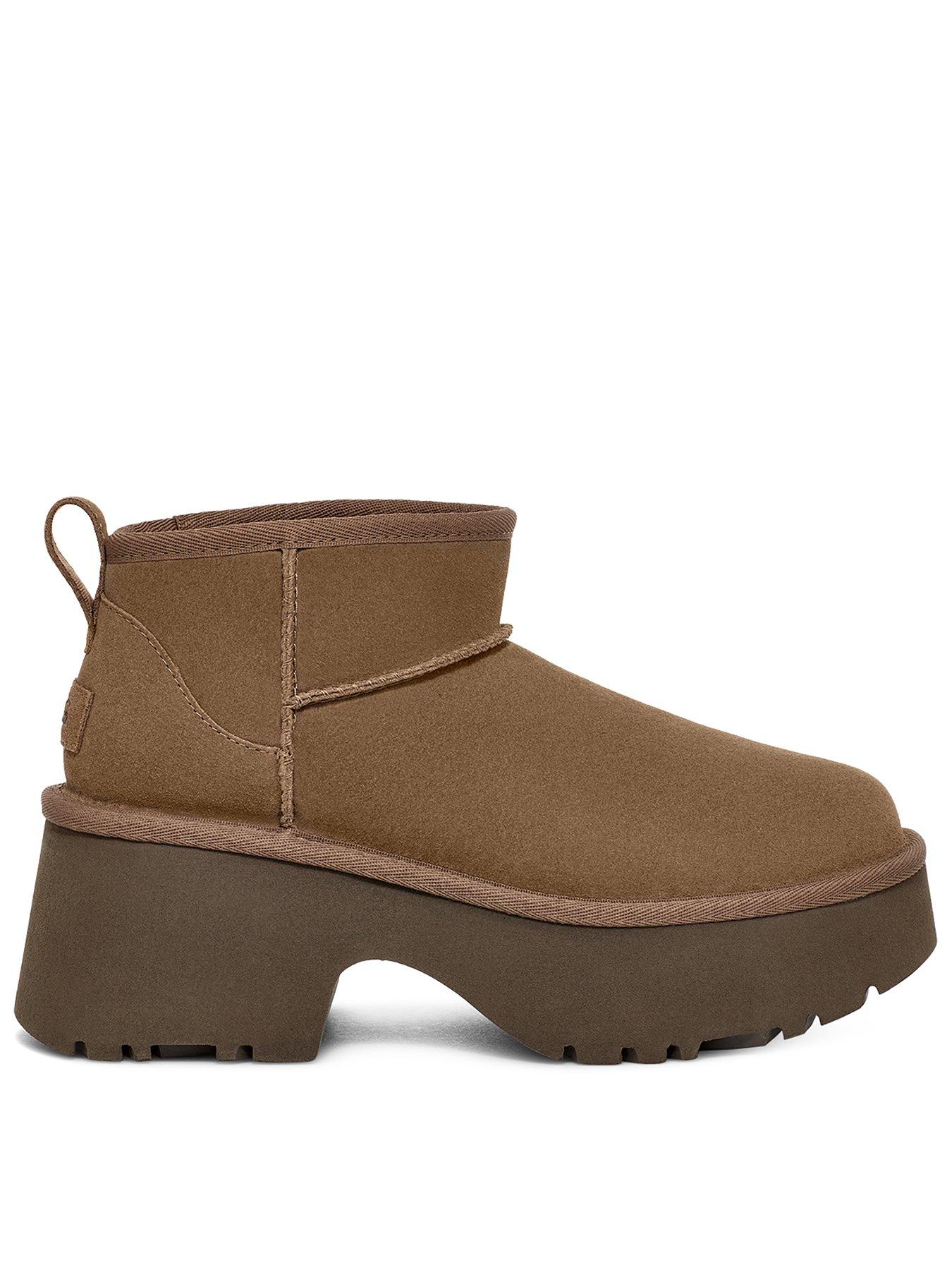 UGG Womens Classic Ultra Mini New Heights Boots -Hickory | Very