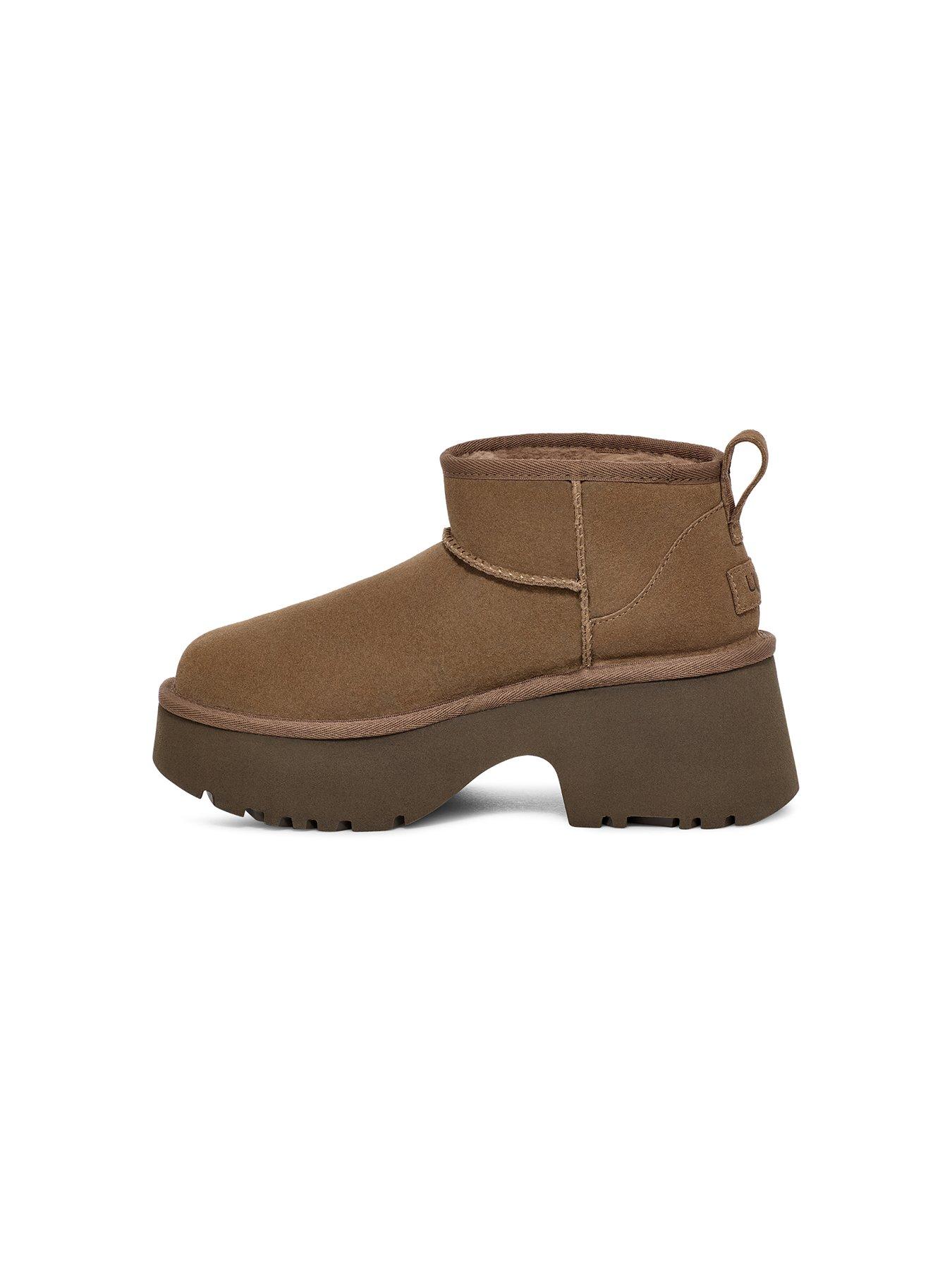 UGG Womens Classic Ultra Mini New Heights Boots -Hickory | Very