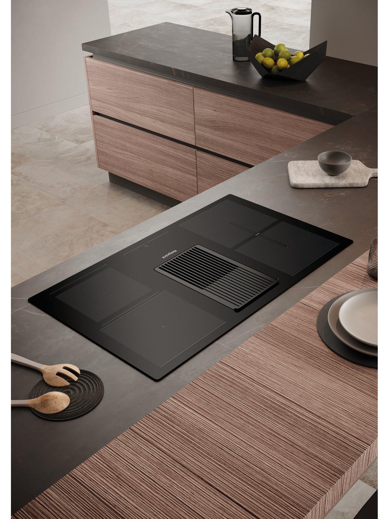 Hotpoint PVH92BKFKIT 90cm Vented Hob - Black | Very