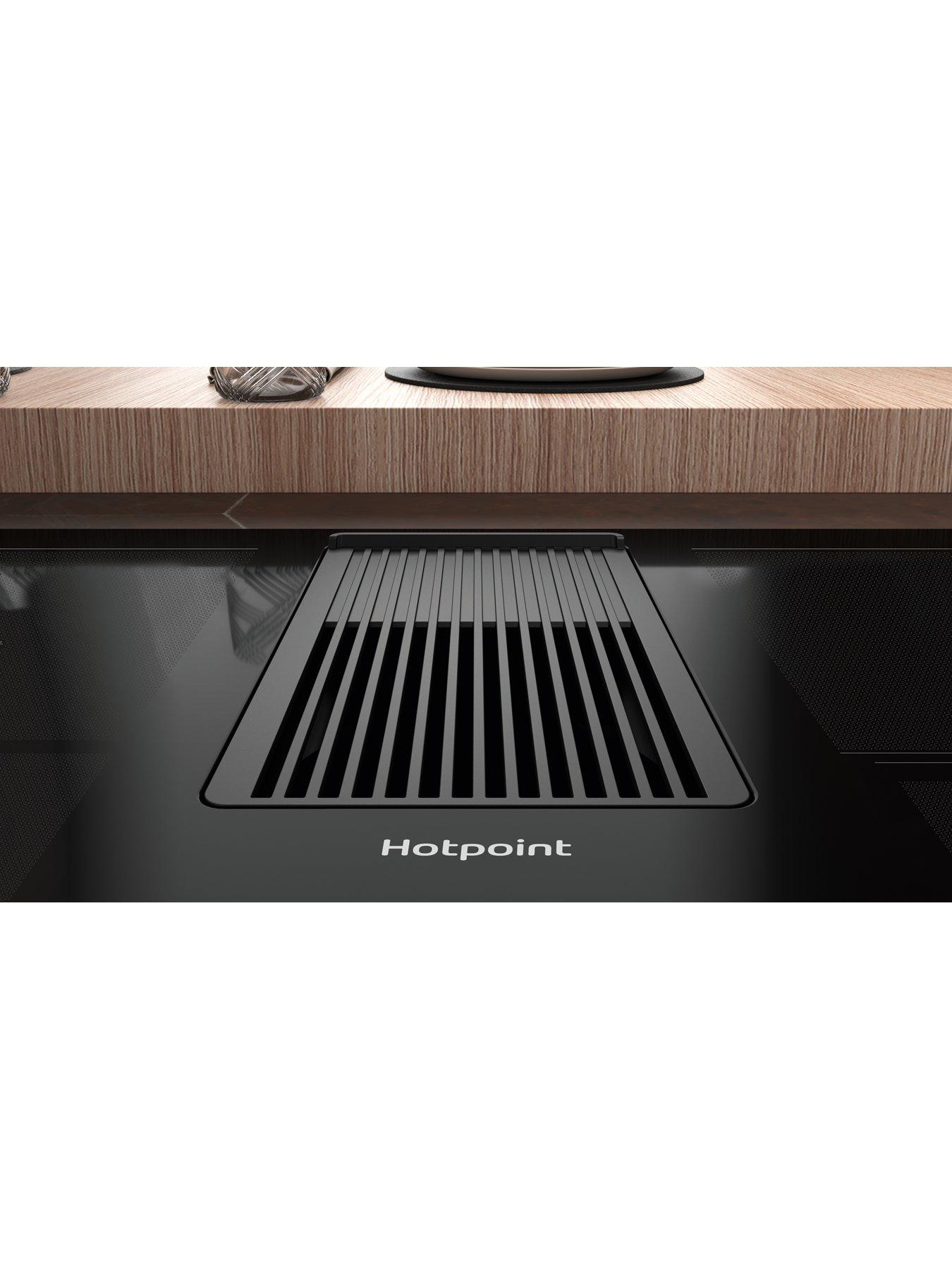 Hotpoint PVH92BKFKIT 90cm Vented Hob - Black | Very