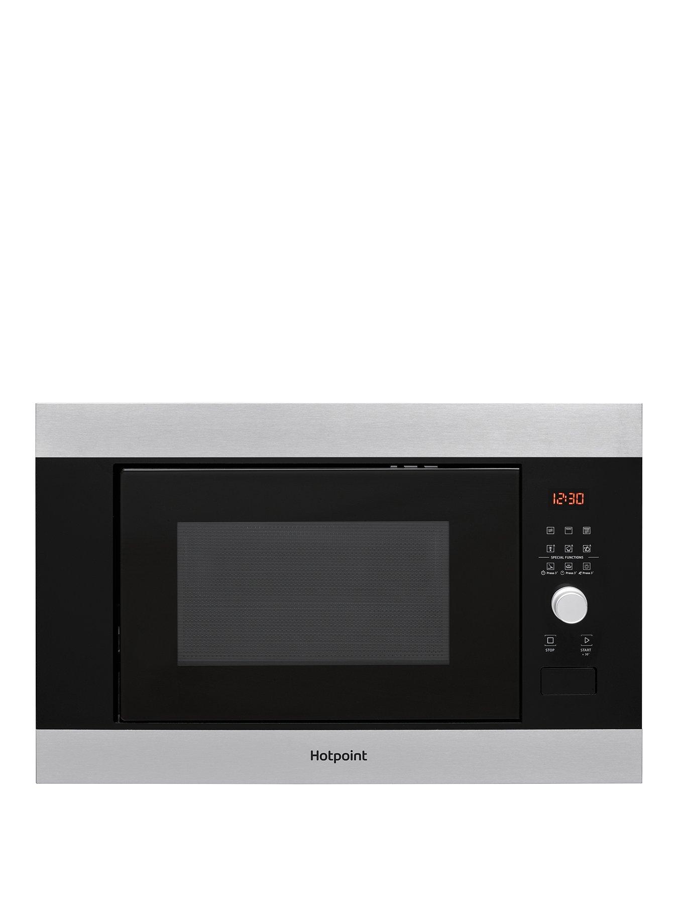 Hotpoint MF25GIXH Built-in Compact Microwave Oven - Stainless Steel | Very