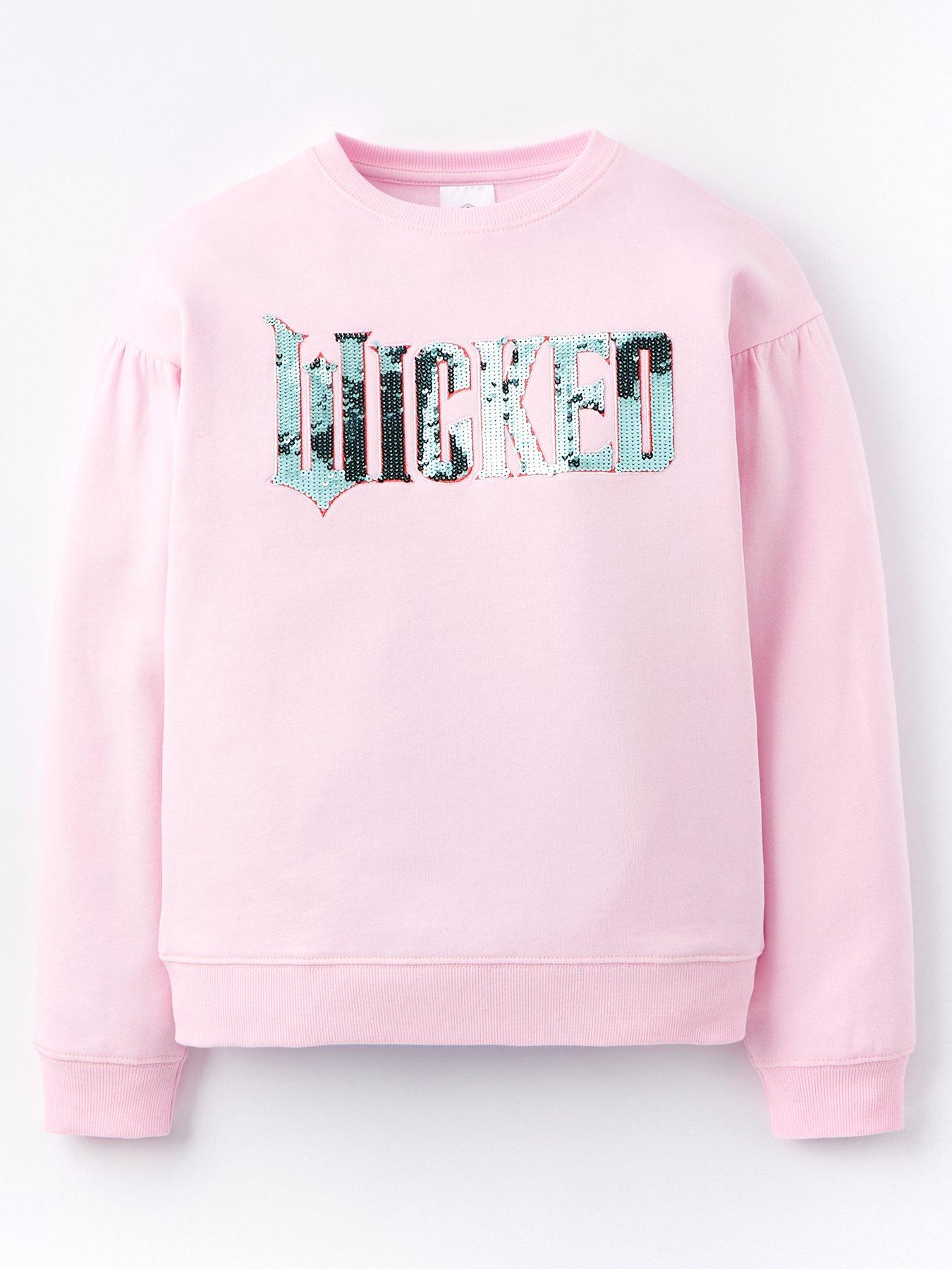 Wicked Girls Sequin Sweatshirt - Pink | Very