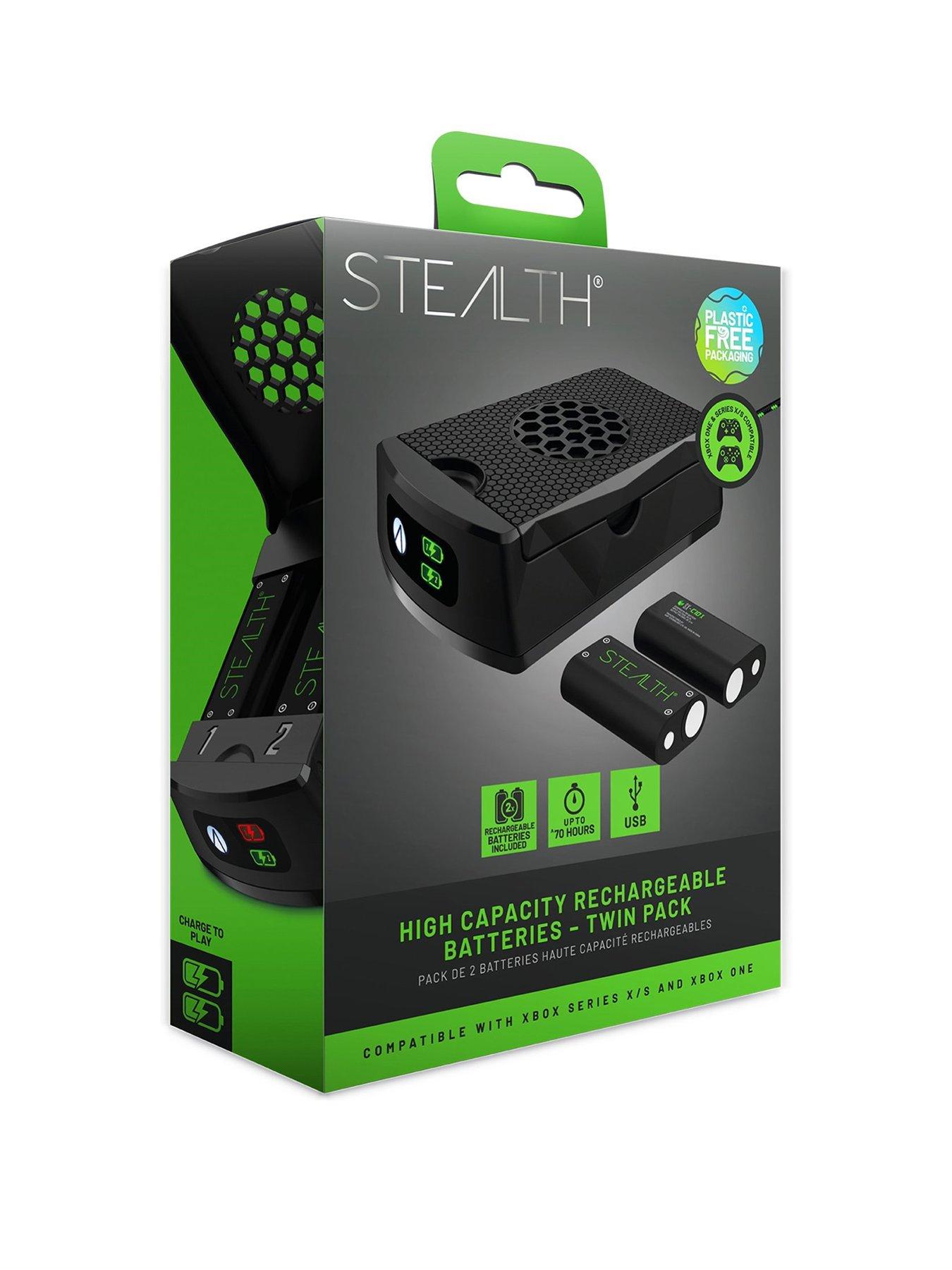 Stealth SX-C10 X Twin Rechargeable Battery Packs for XBOX - Black | Very