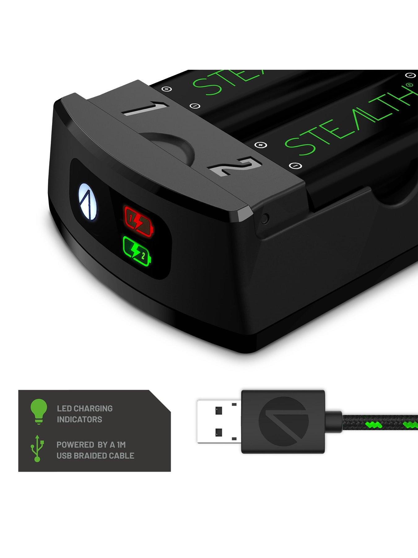 Stealth SX-C10 X Twin Rechargeable Battery Packs for XBOX - Black | Very