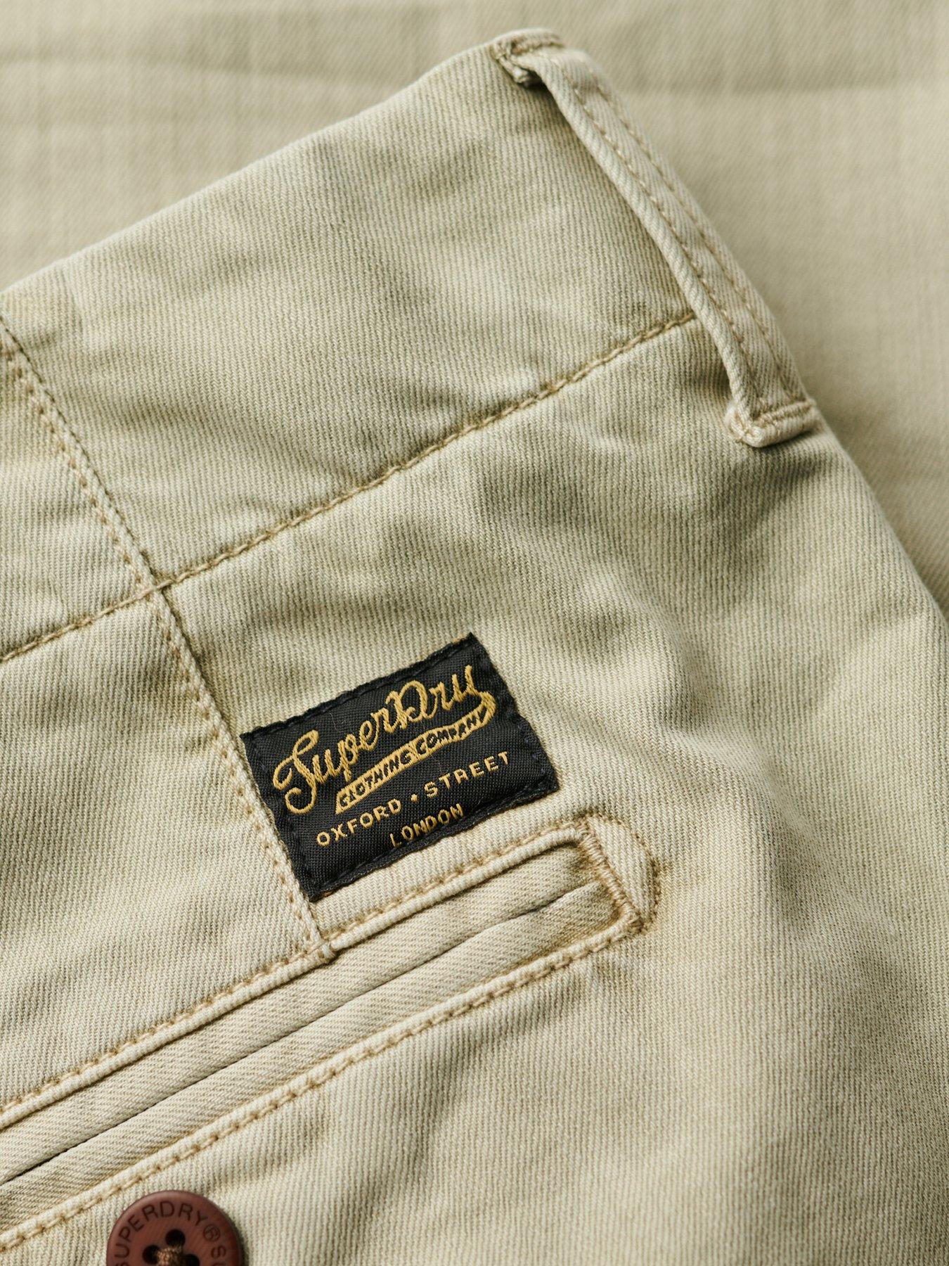 Superdry International Slim Fit Chino Trousers - Light Grey | Very