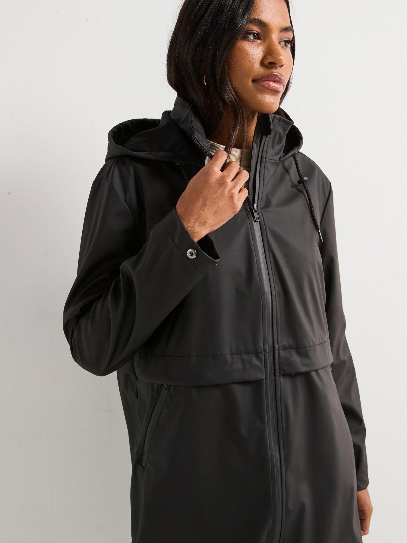 V by Very Water Resistant Lightweight Jacket - Black | Very
