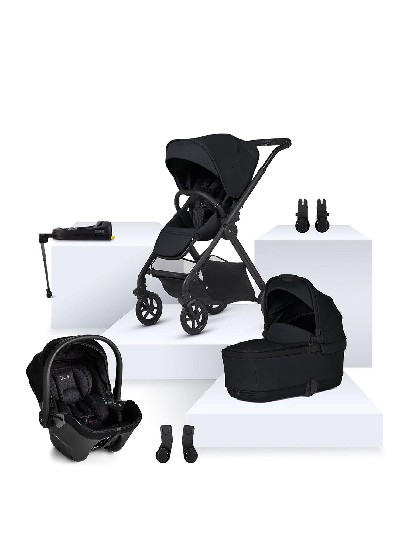 Silver Cross Reef 2 Pram, Pushchair with Dream Car Seat and Base Bundle ...