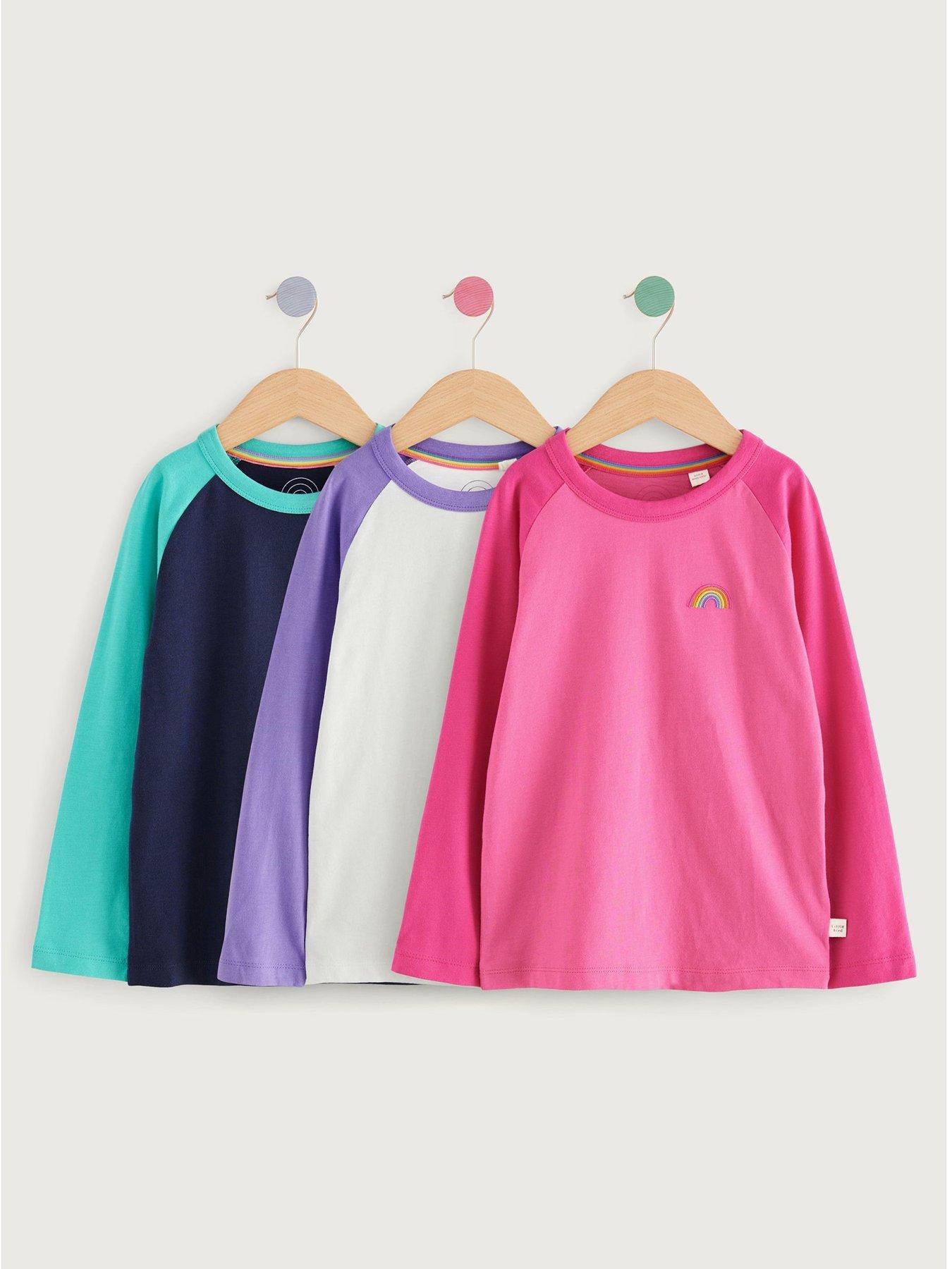 Little Bird Girls 3 Pack Long Sleeve T-Shirt- Multi | Very