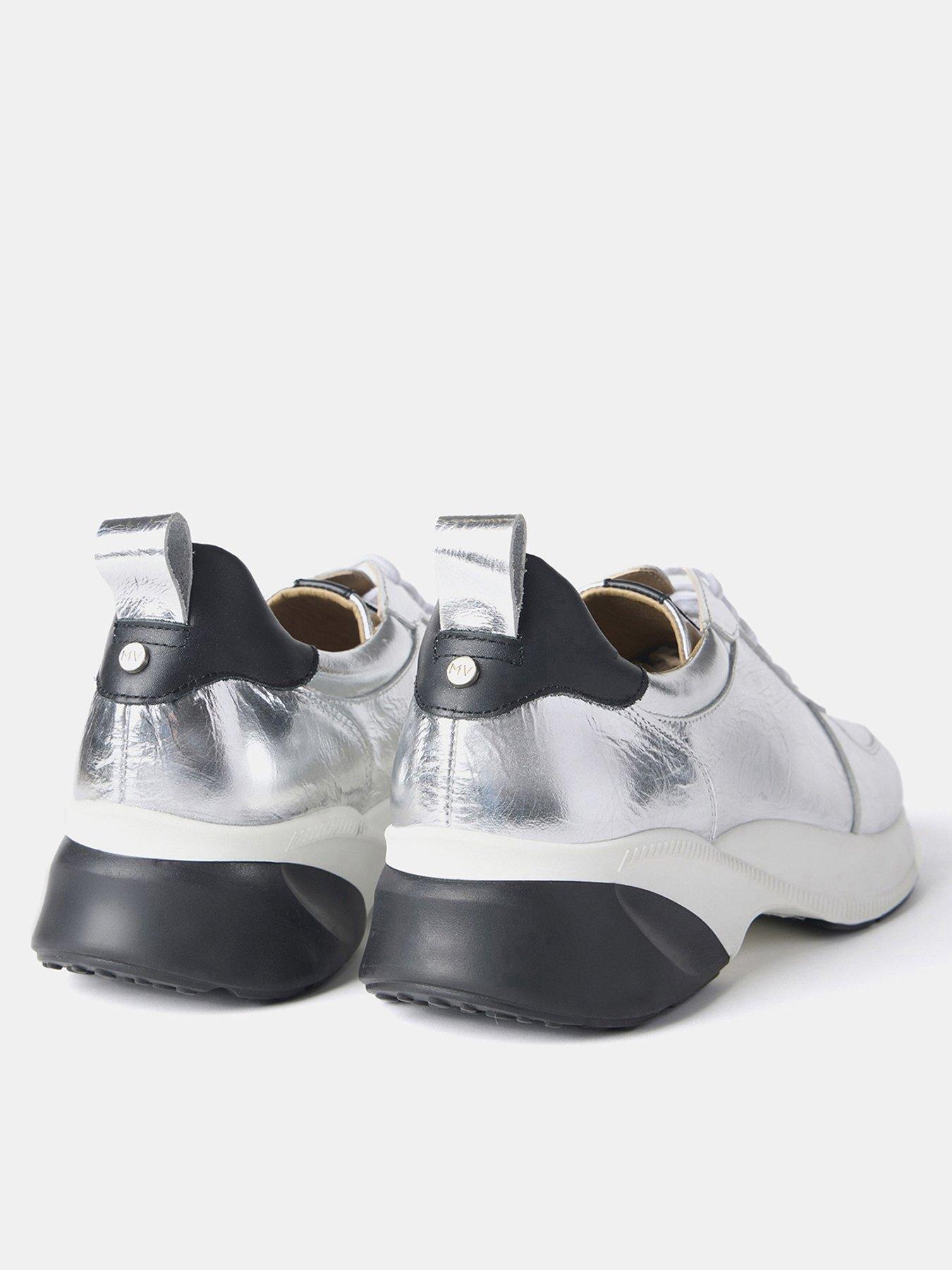 Mint Velvet Lyn High Shine Leather Trainer | Very