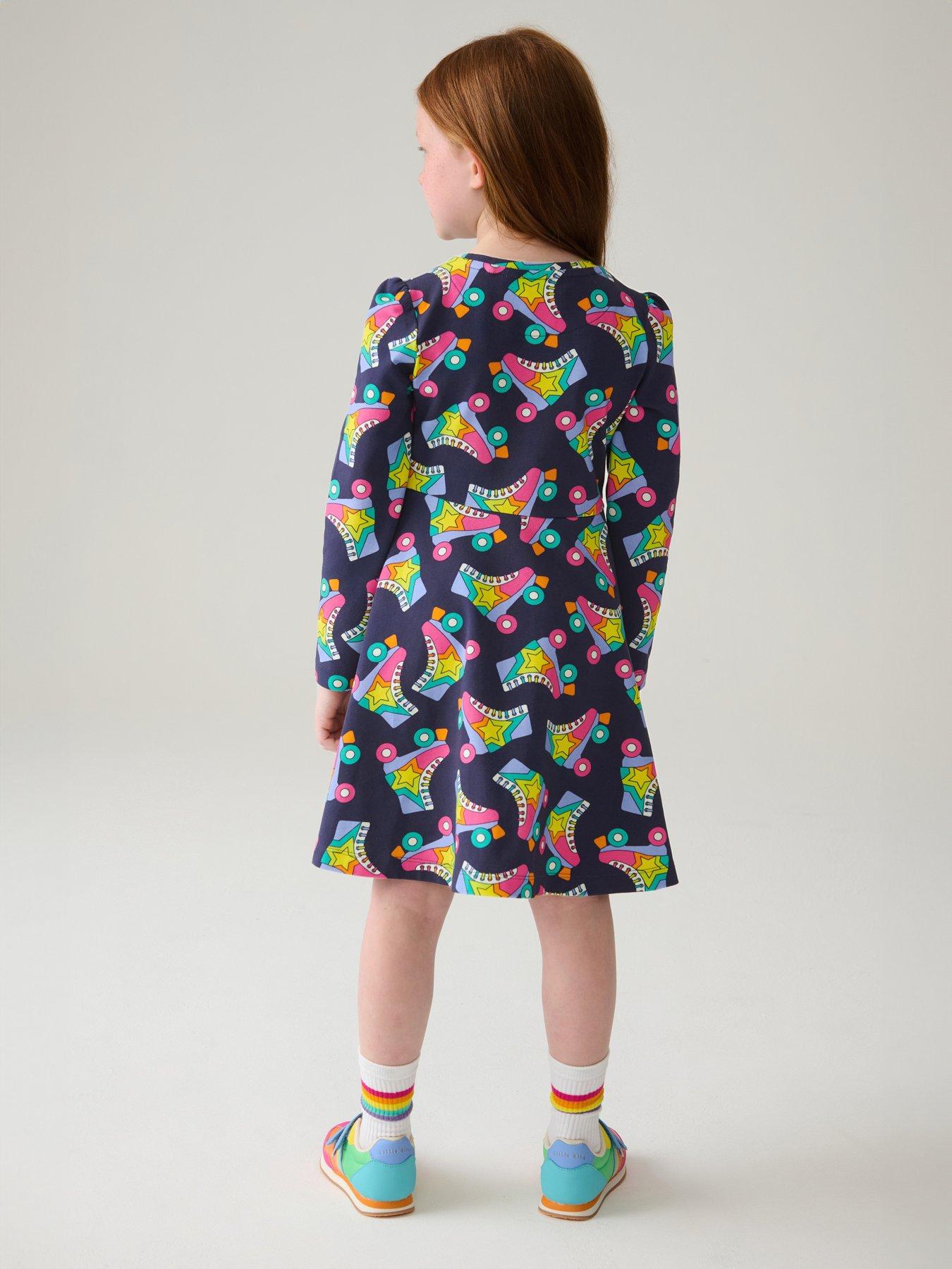 Little Bird Girls Roller Skater Sweat Dress - Navy | Very