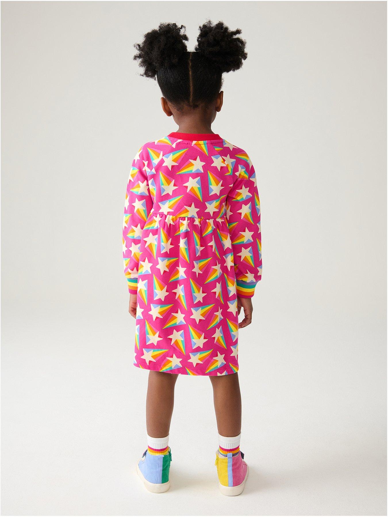 Little Bird Girls Rainbow Sweat Dress - Pink | Very