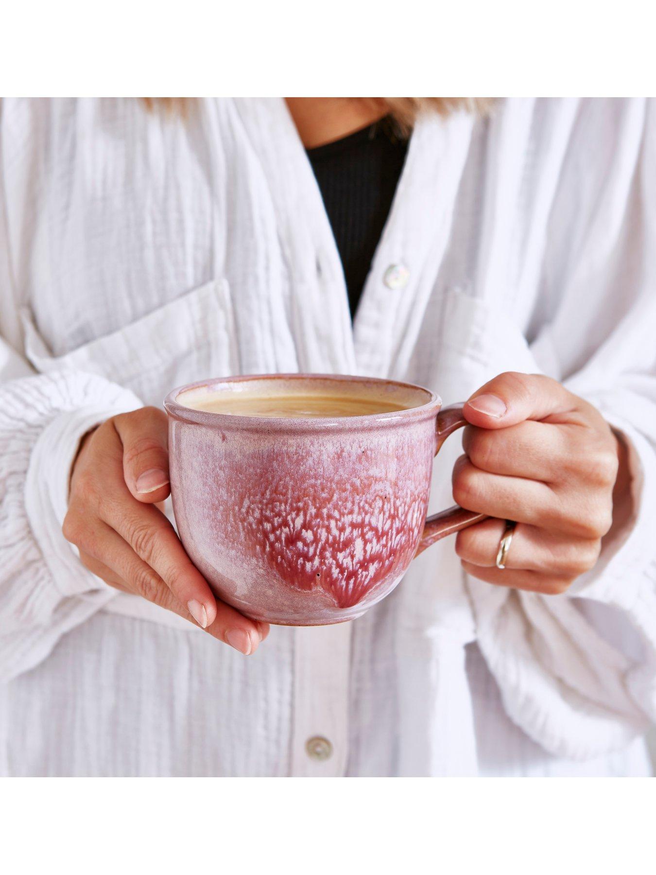 Portmeirion Minerals Collection – Set of 4 Rose Quartz Mugs | Very