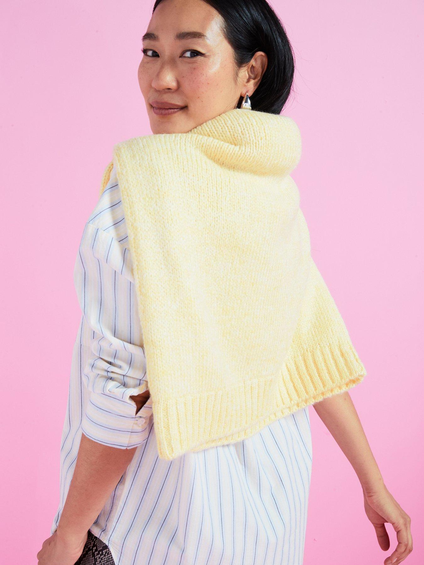 V by Very Relaxed Fit Rib Hem Jumper - Yellow | Very