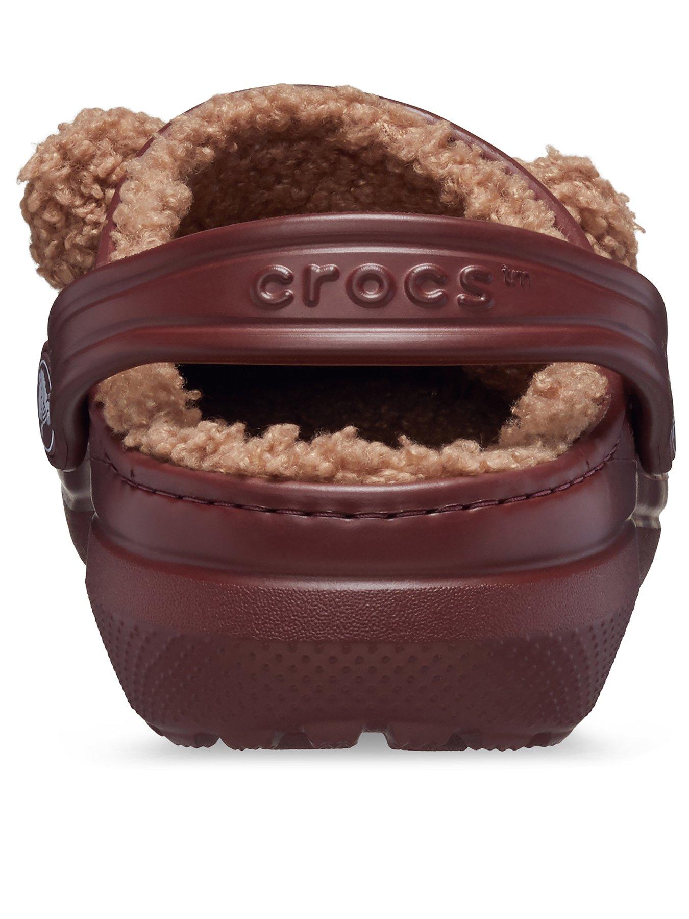 Crocs Kids Classic Lined Brown Bear Clog - Brown | Very