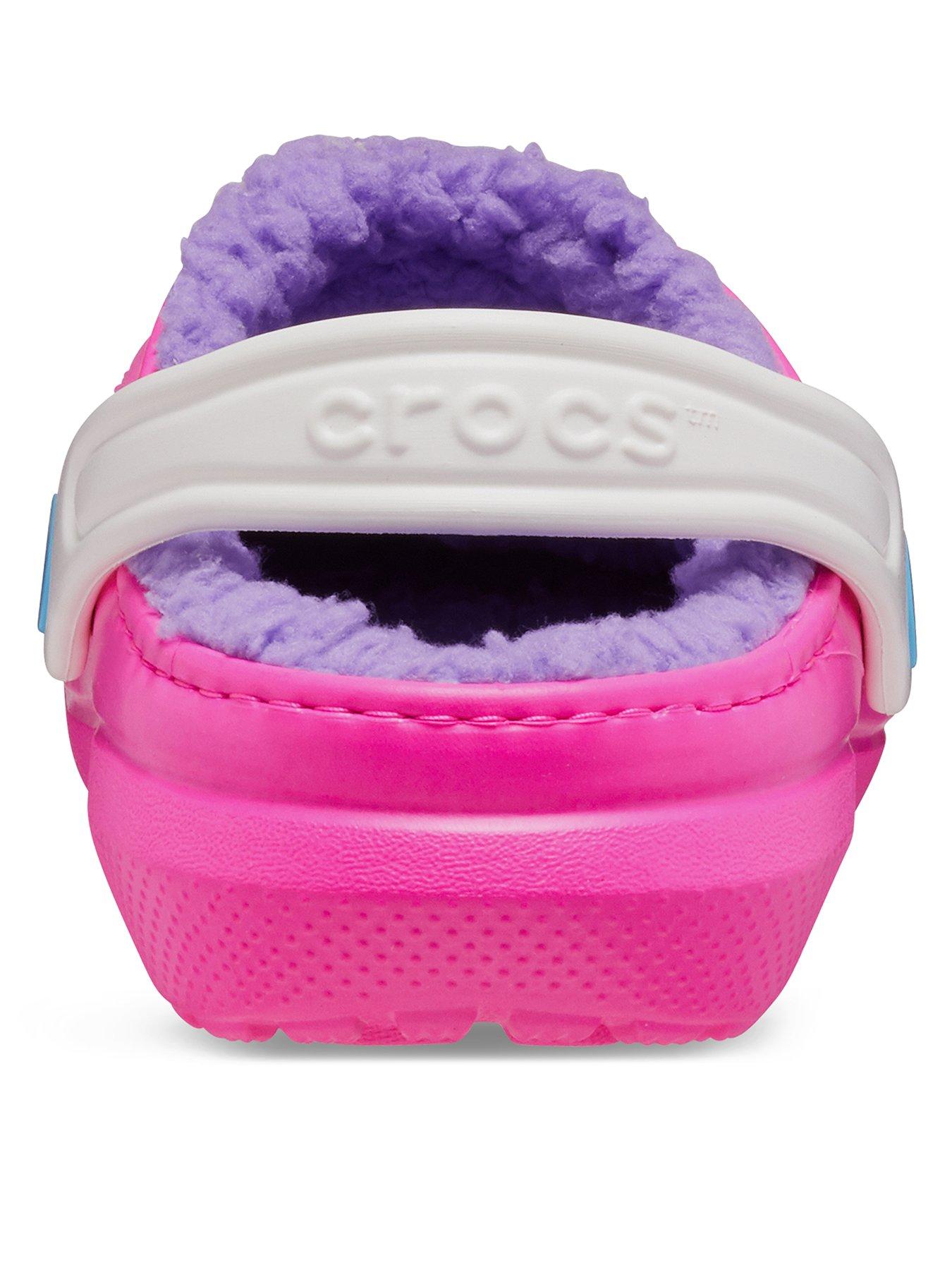 Crocs Kids Classic Lined Clog - Pink | Very