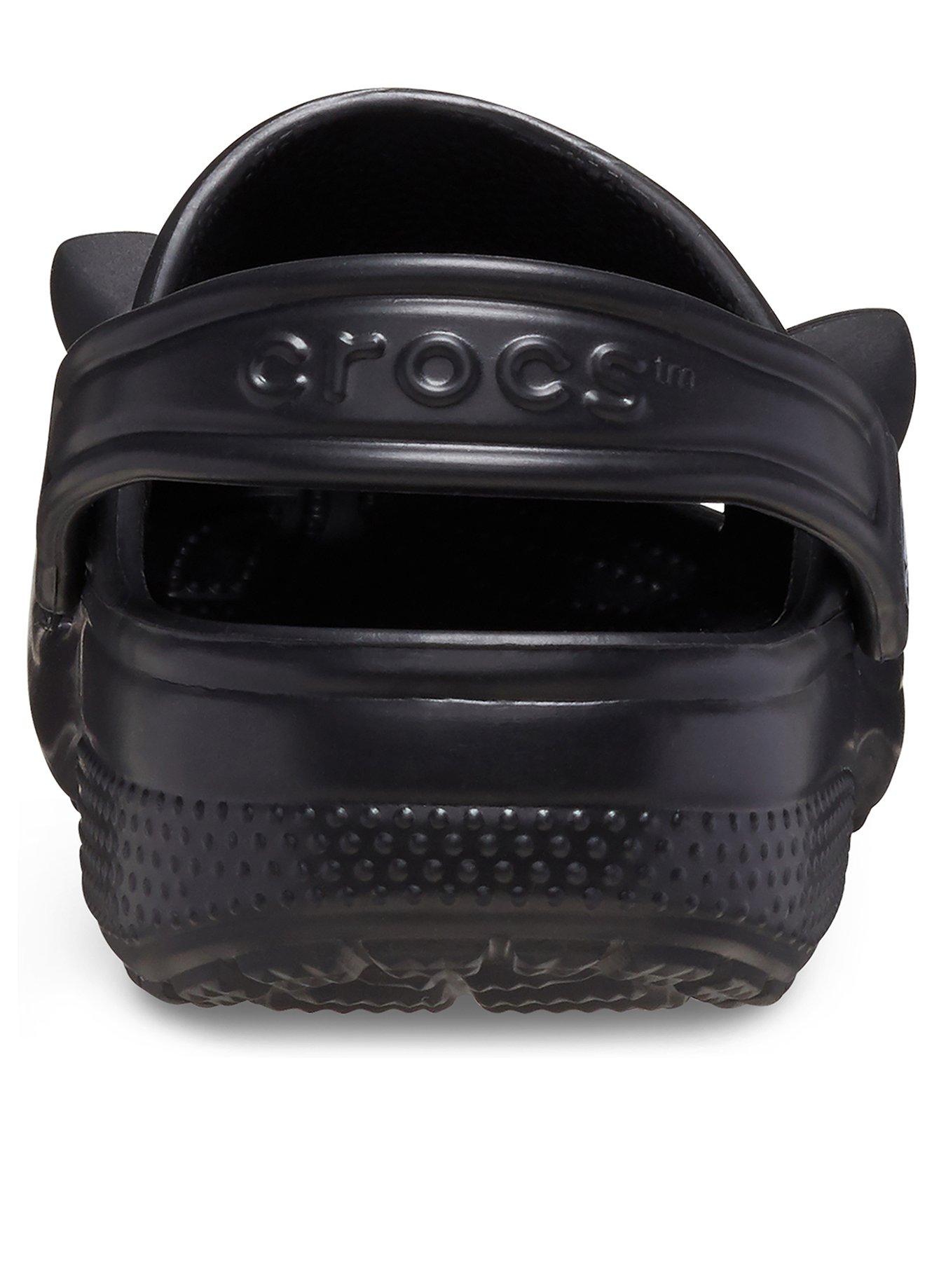 Crocs Kids Classic Glow Cat Clogs - Black | Very