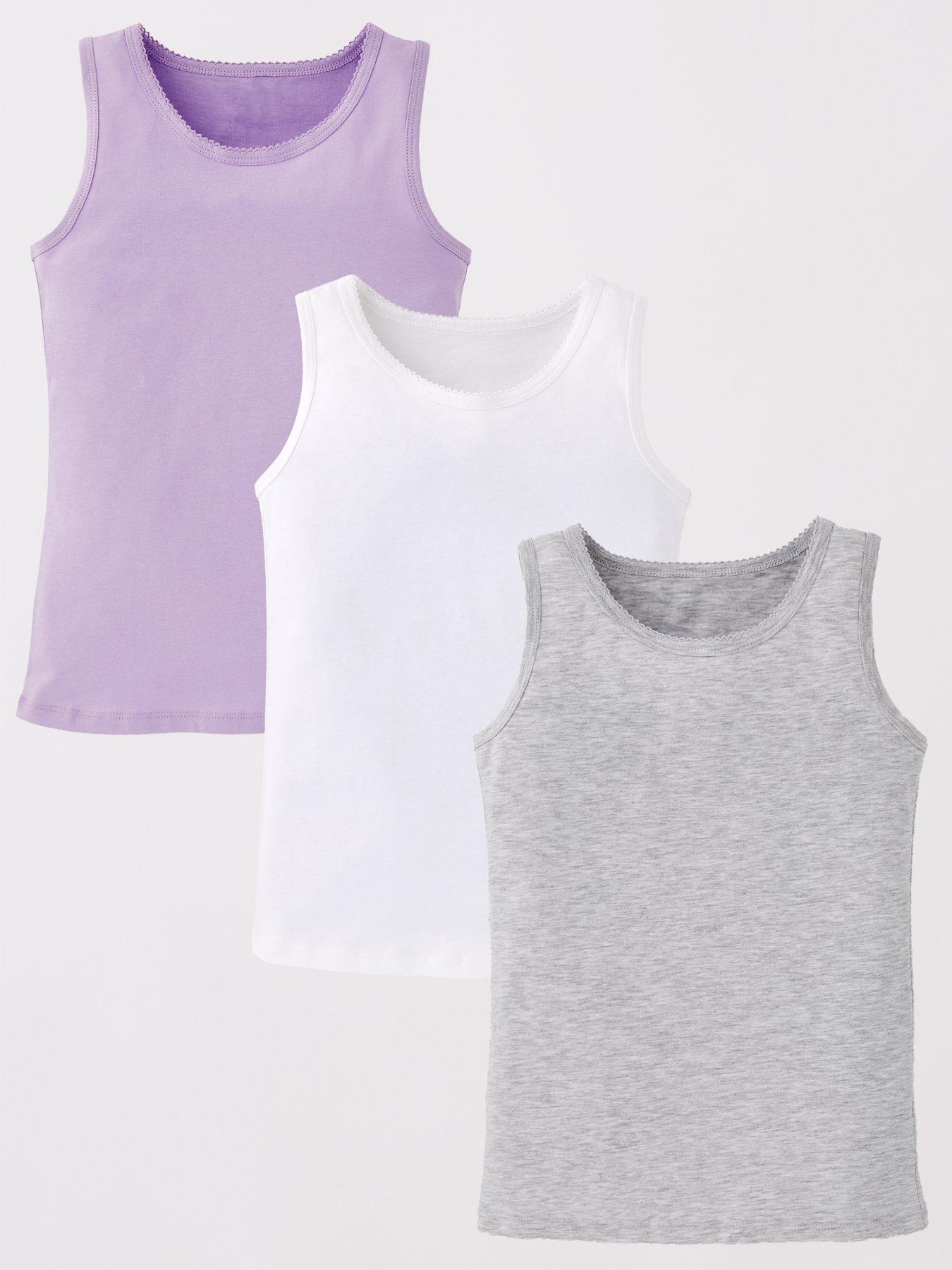 Everyday Girls 3 Pack Vests - Multi | Very