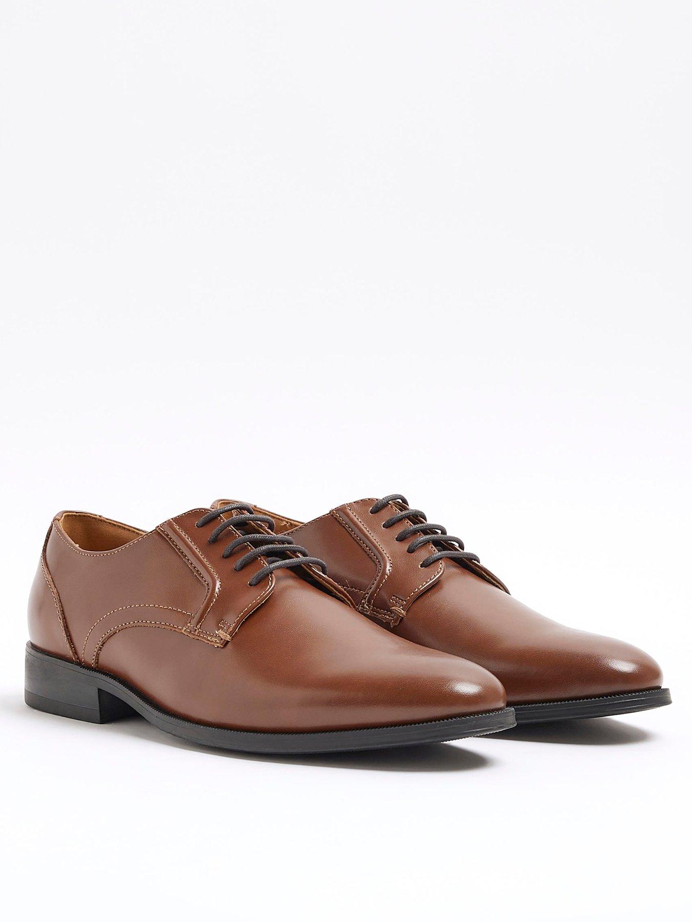 River Island Formal Point Derby Shoe - Brown | Very