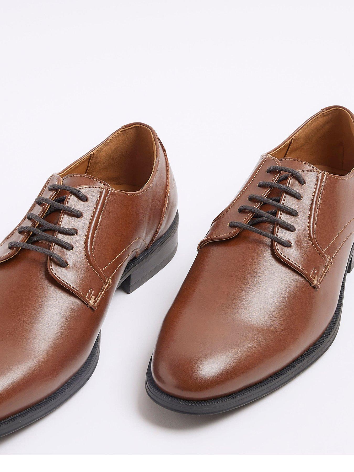 River Island Formal Point Derby Shoe - Brown | Very