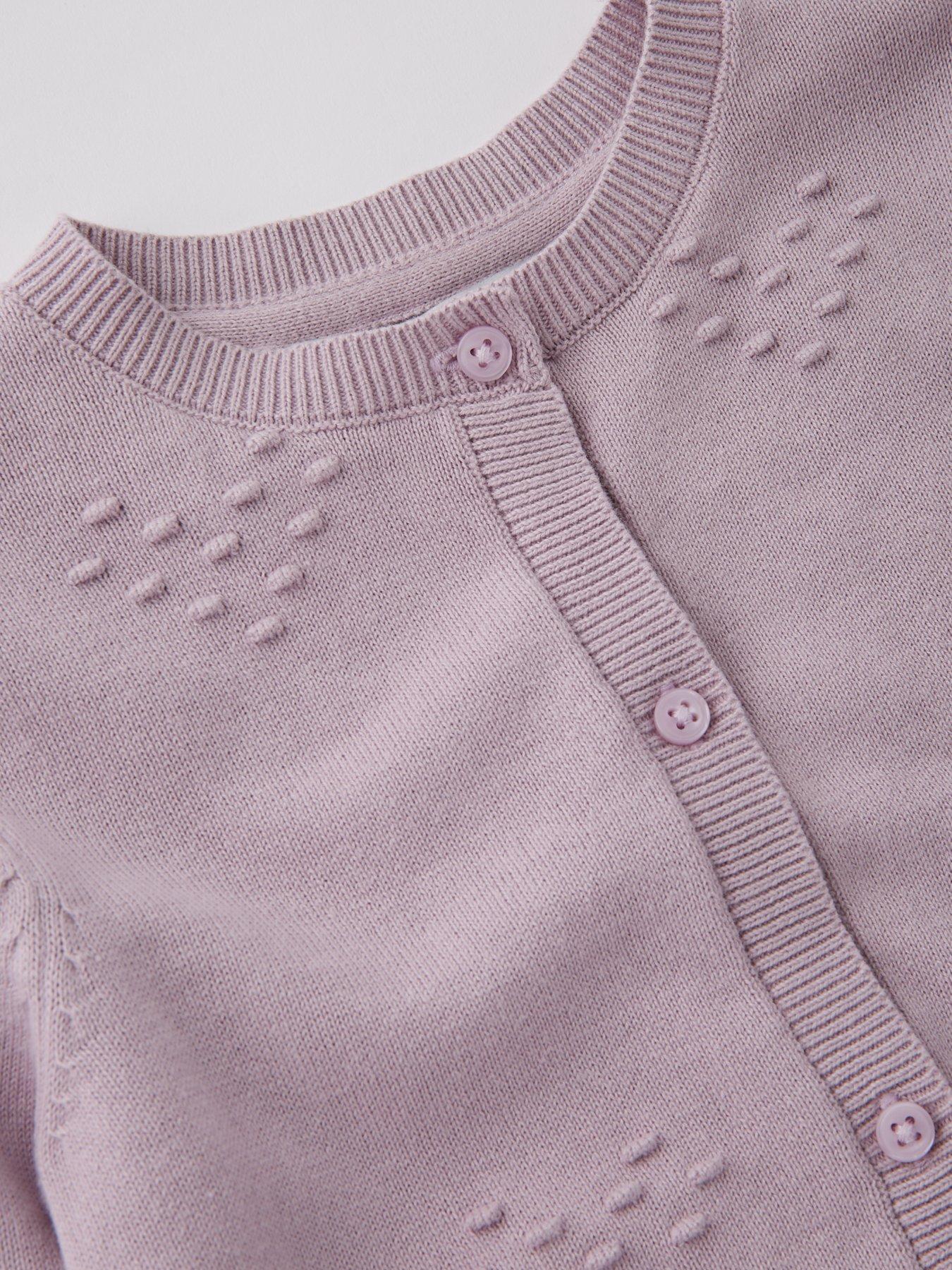 Everyday Girls Bobble Cardigan - Lilac | Very
