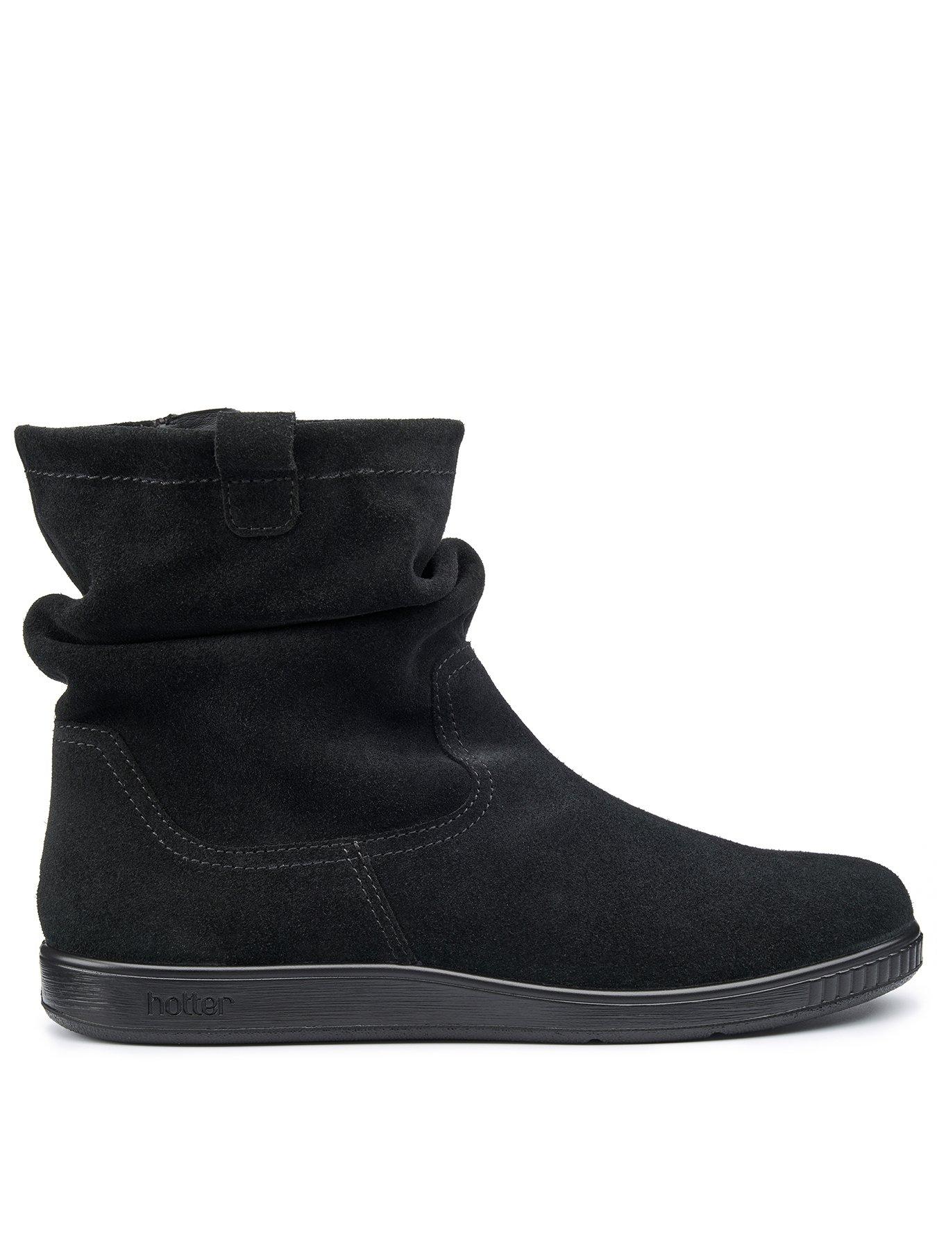 Hotter Sprite Boots Wide Fit - Black | Very