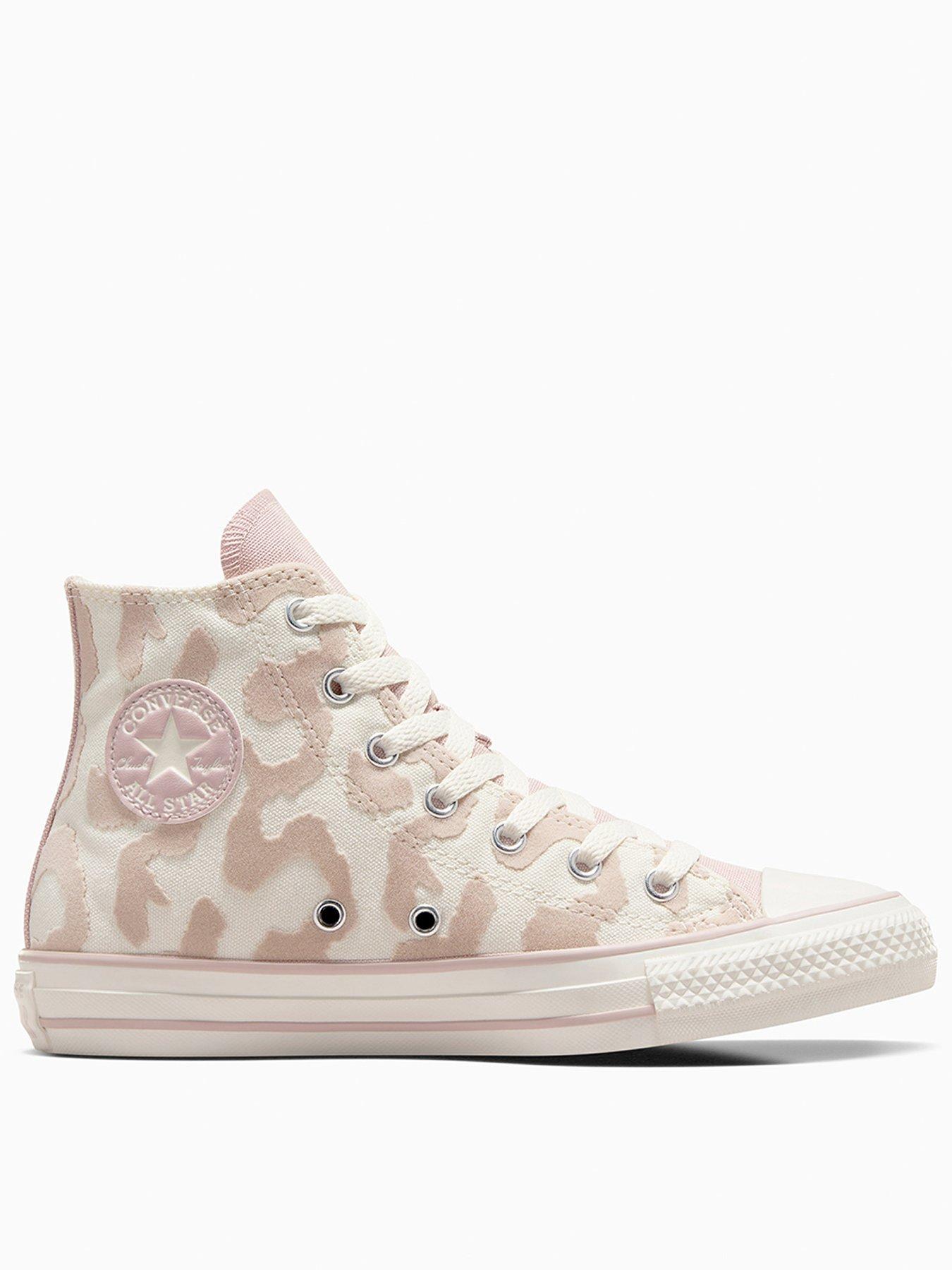 Converse Junior Lavish Leopard Chuck Taylor All Star Trainers - White ...