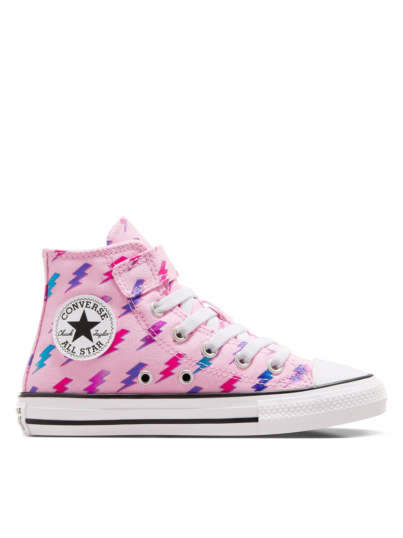 Converse Kids Girls Converse Bolts Canvas Hi Trainers - Pink | Very