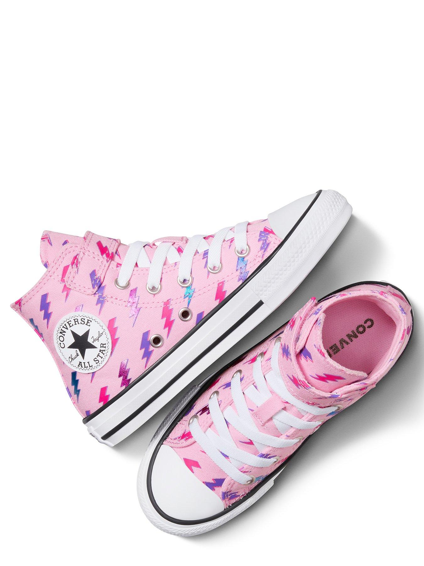 Converse Kids Girls Converse Bolts Canvas Hi Trainers - Pink | Very