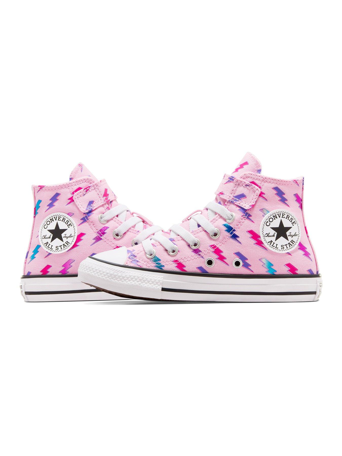 Converse Kids Girls Converse Bolts Canvas Hi Trainers - Pink | Very