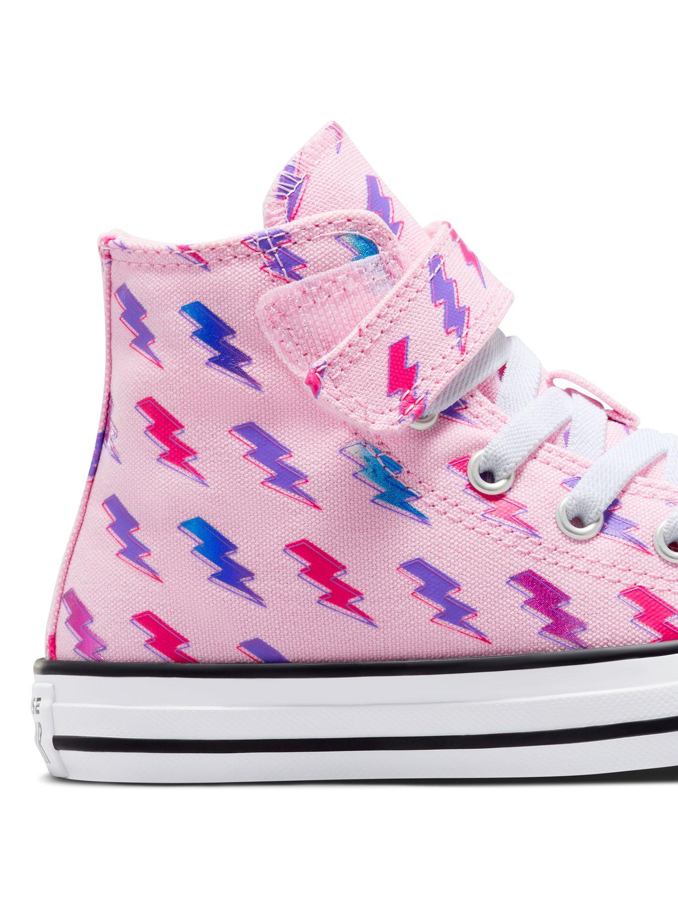 Converse Kids Girls Converse Bolts Canvas Hi Trainers - Pink | Very