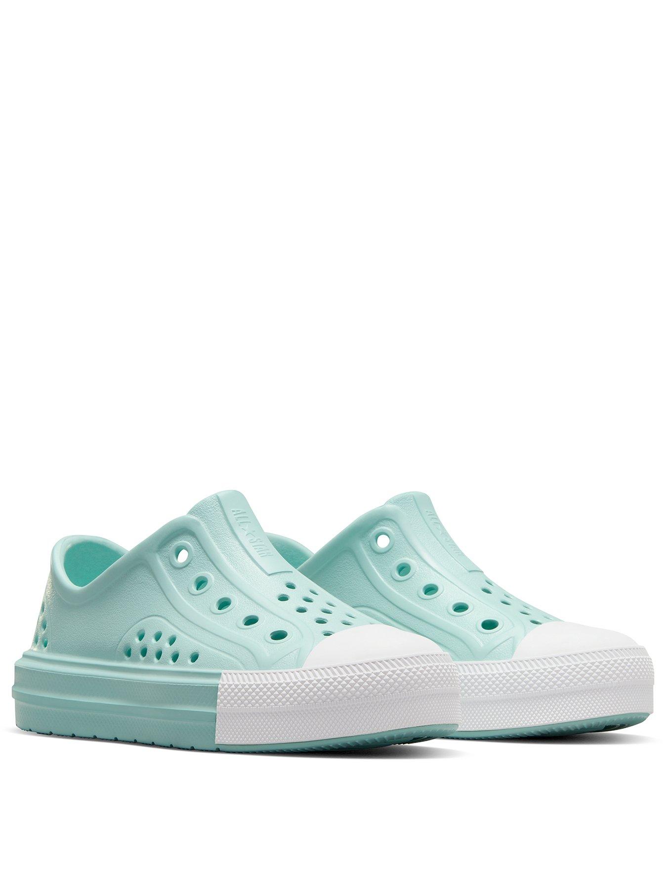 Converse Kids All Star Play Lite Slip On Shoes - Light Blue | Very