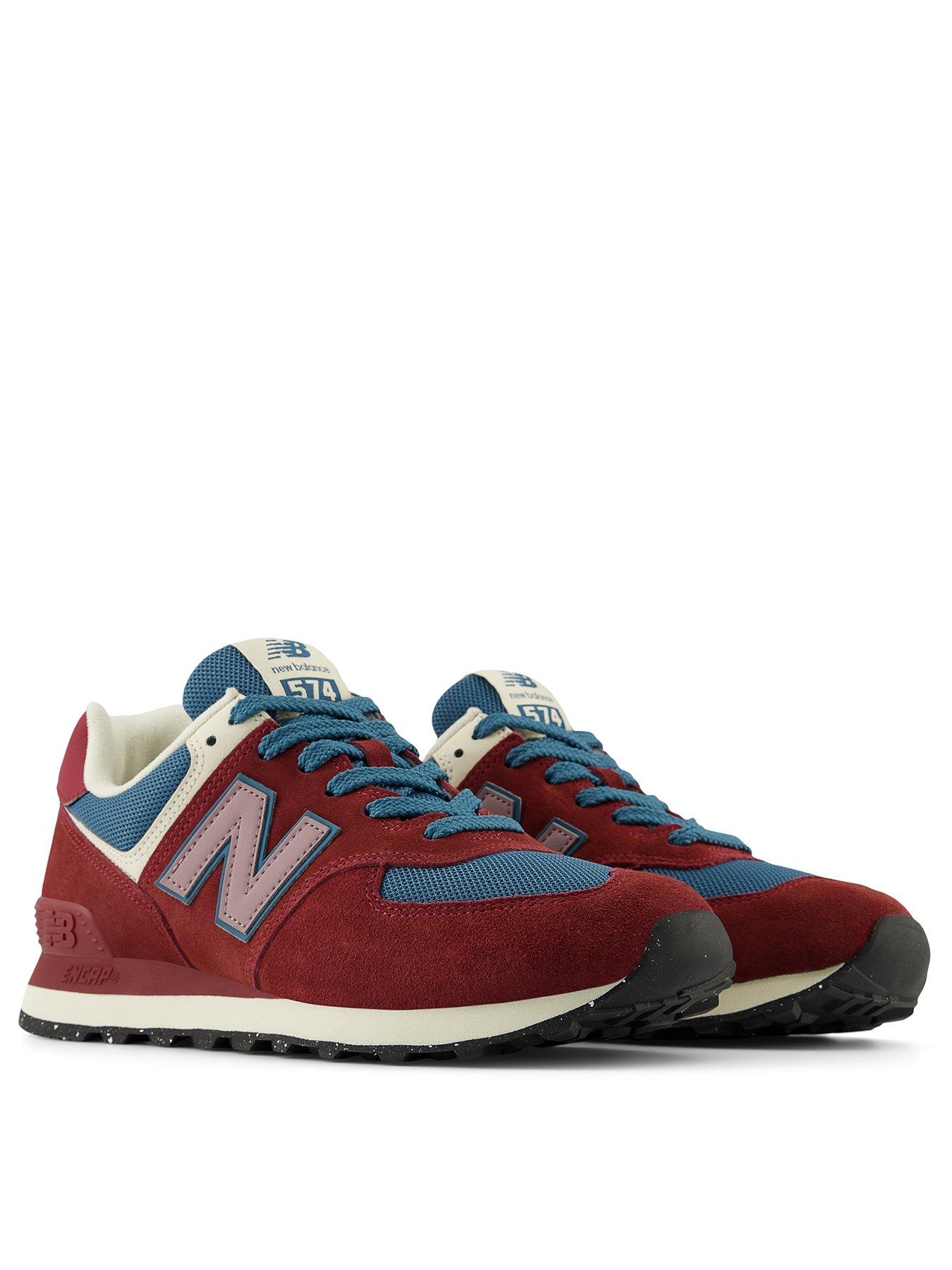 New Balance Mens 574 Trainers Red Very