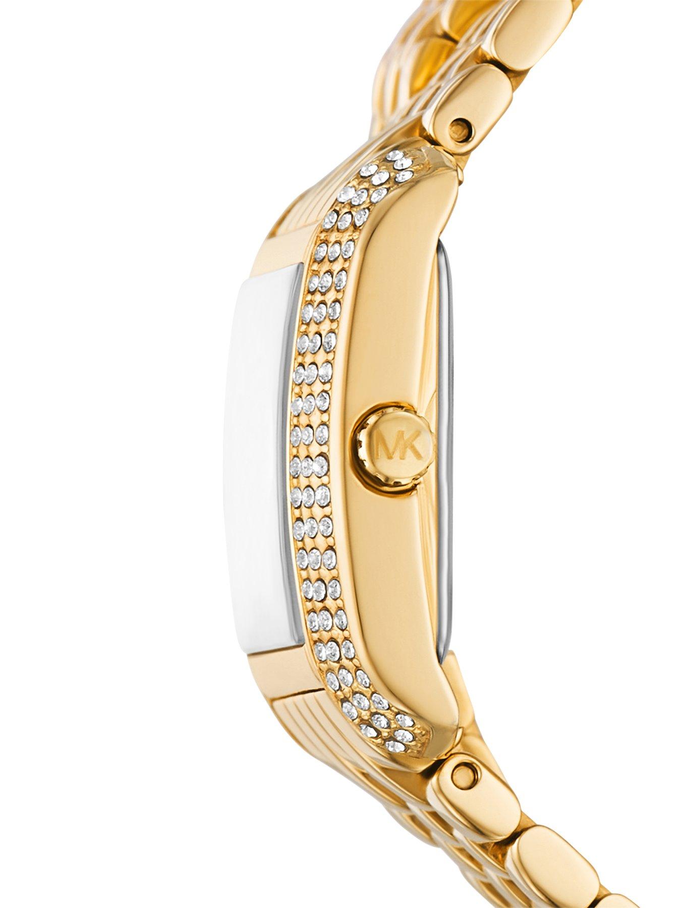 Michael Kors Emery Three-Hand Gold-Tone Stainless Steel Watch | Very