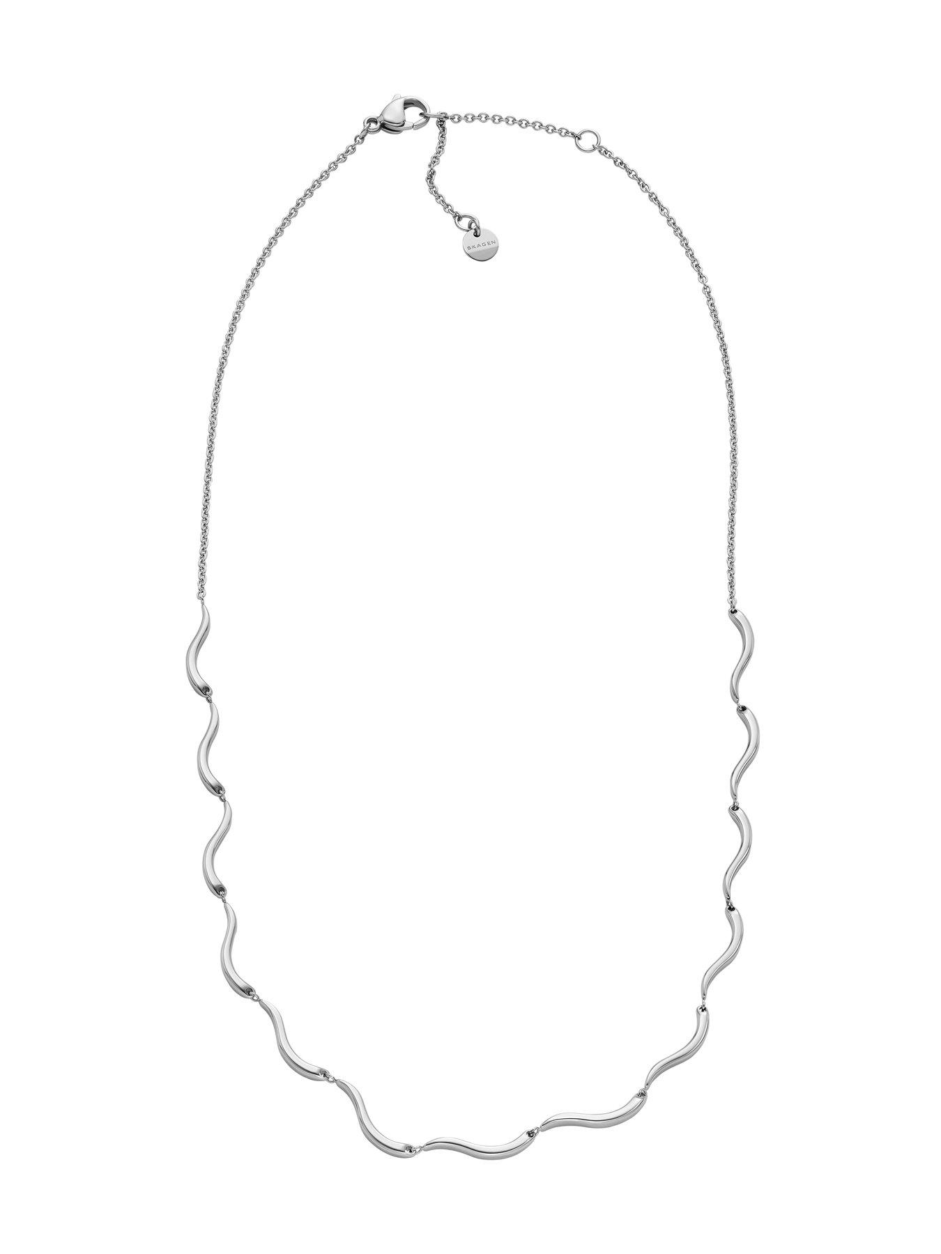 Skagen Kariana Waves Stainless Steel Chain Necklace | Very