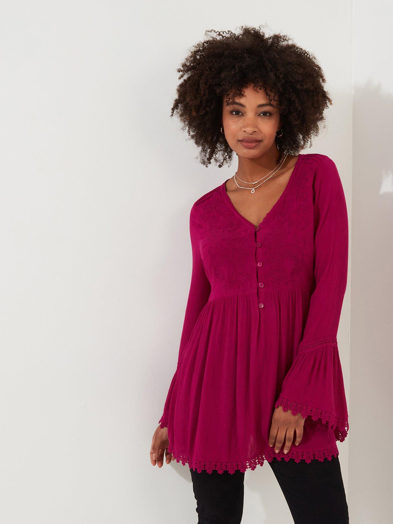 Joe Browns Berry Embroidered Tunic Top | Very