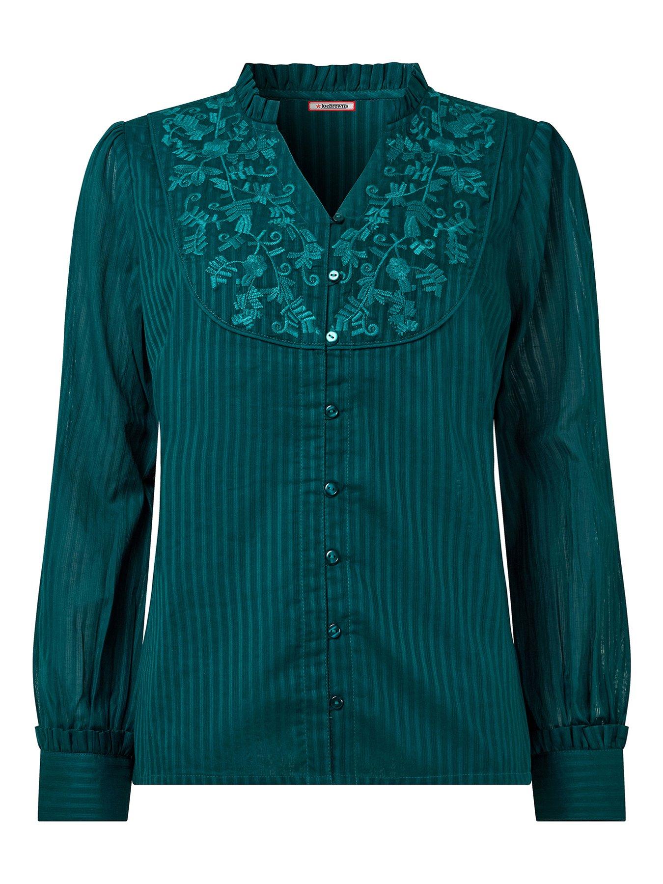 Joe Browns Embroidered Blouse - Green | Very