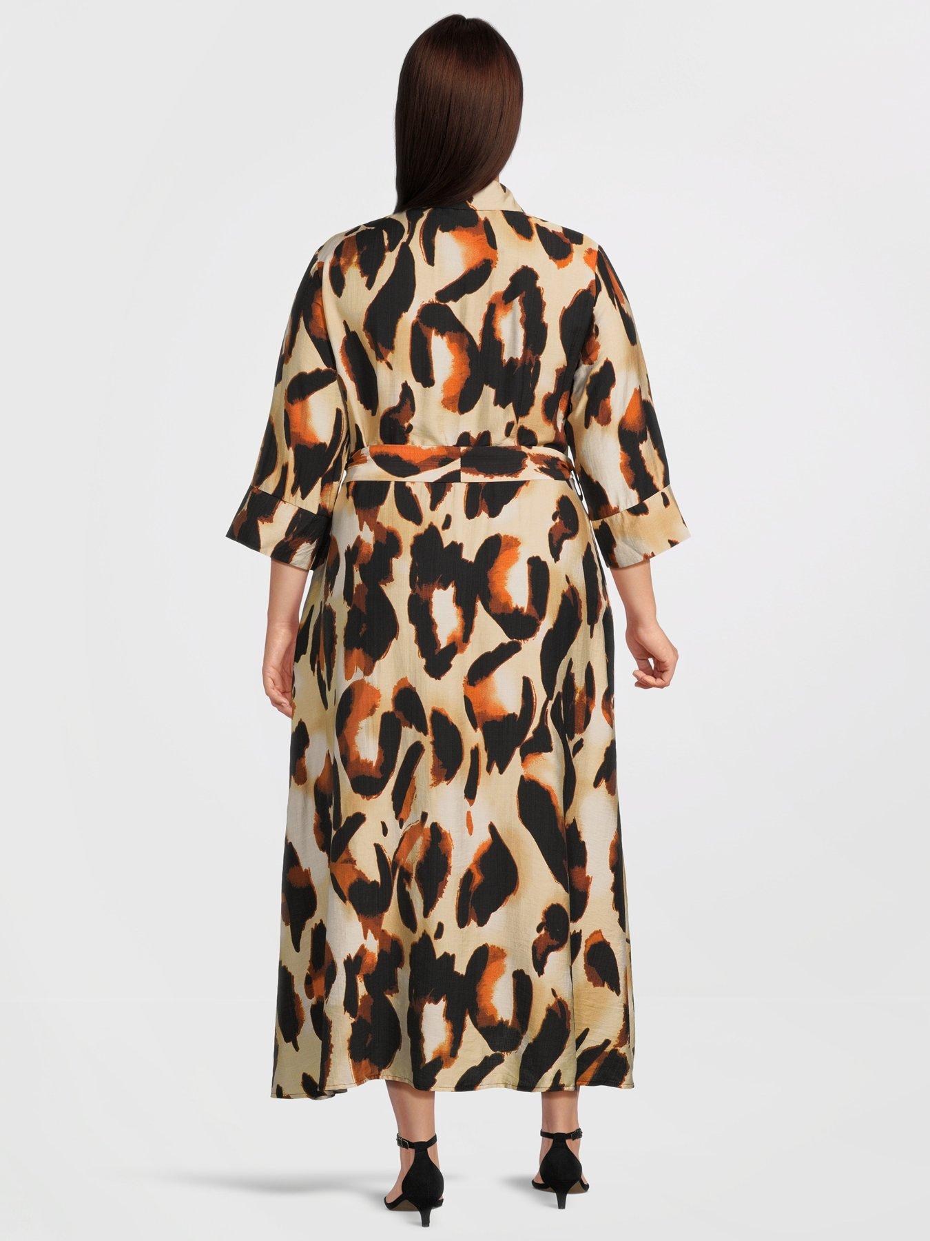 AX PARIS CURVE Shirt Midi Dress - Multi | Very