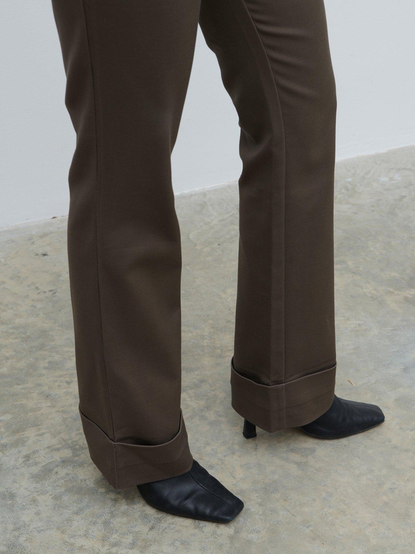 Pretty Lavish Eddie Turn Up Trouser - Brown | Very
