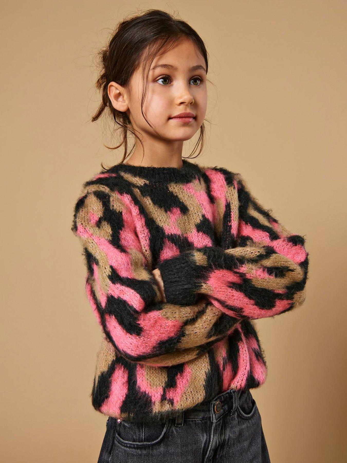 Only Kids Girls Knitted Jumper - Pirate Black | Very