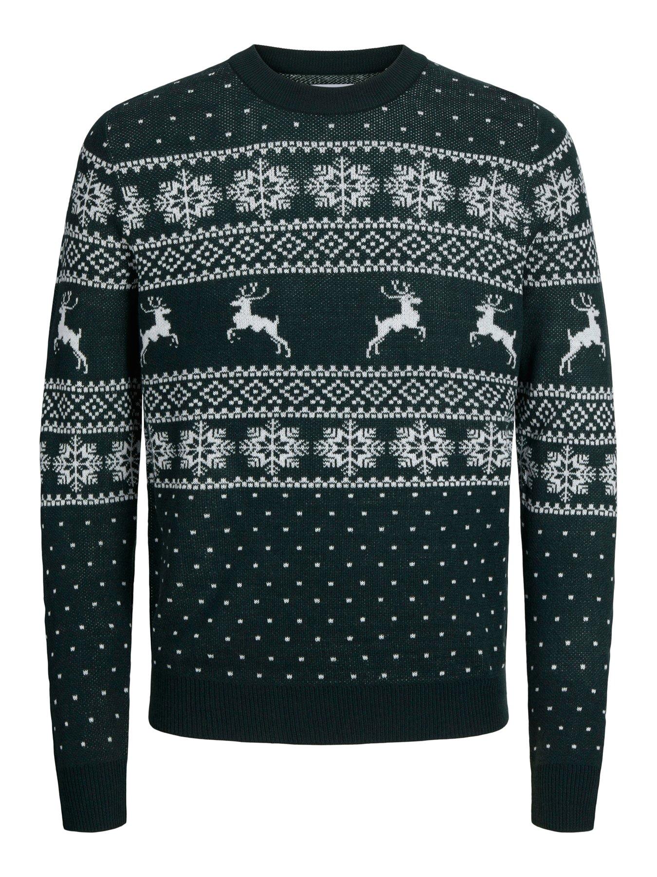 Jack & Jones Junior Boys Christmas Gabriel Knit Crew Neck Jumper ...