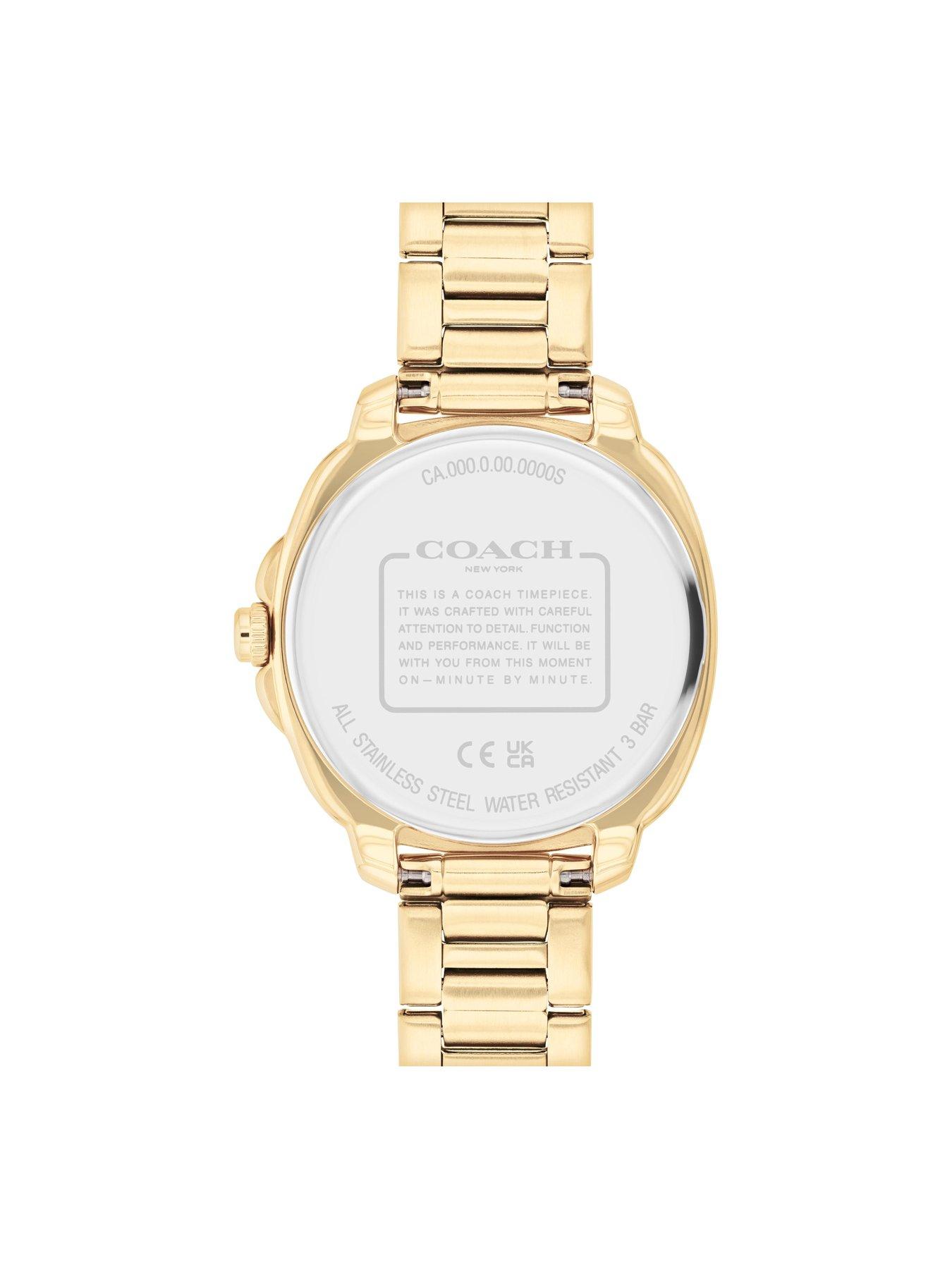 COACH Ladies Kitt Gold IP Bracelet Watch | Very