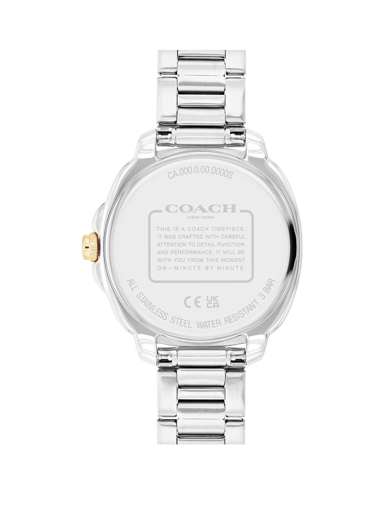 COACH Ladies Kitt Two Tone Stainless & Gold IP Bracelet Watch | Very